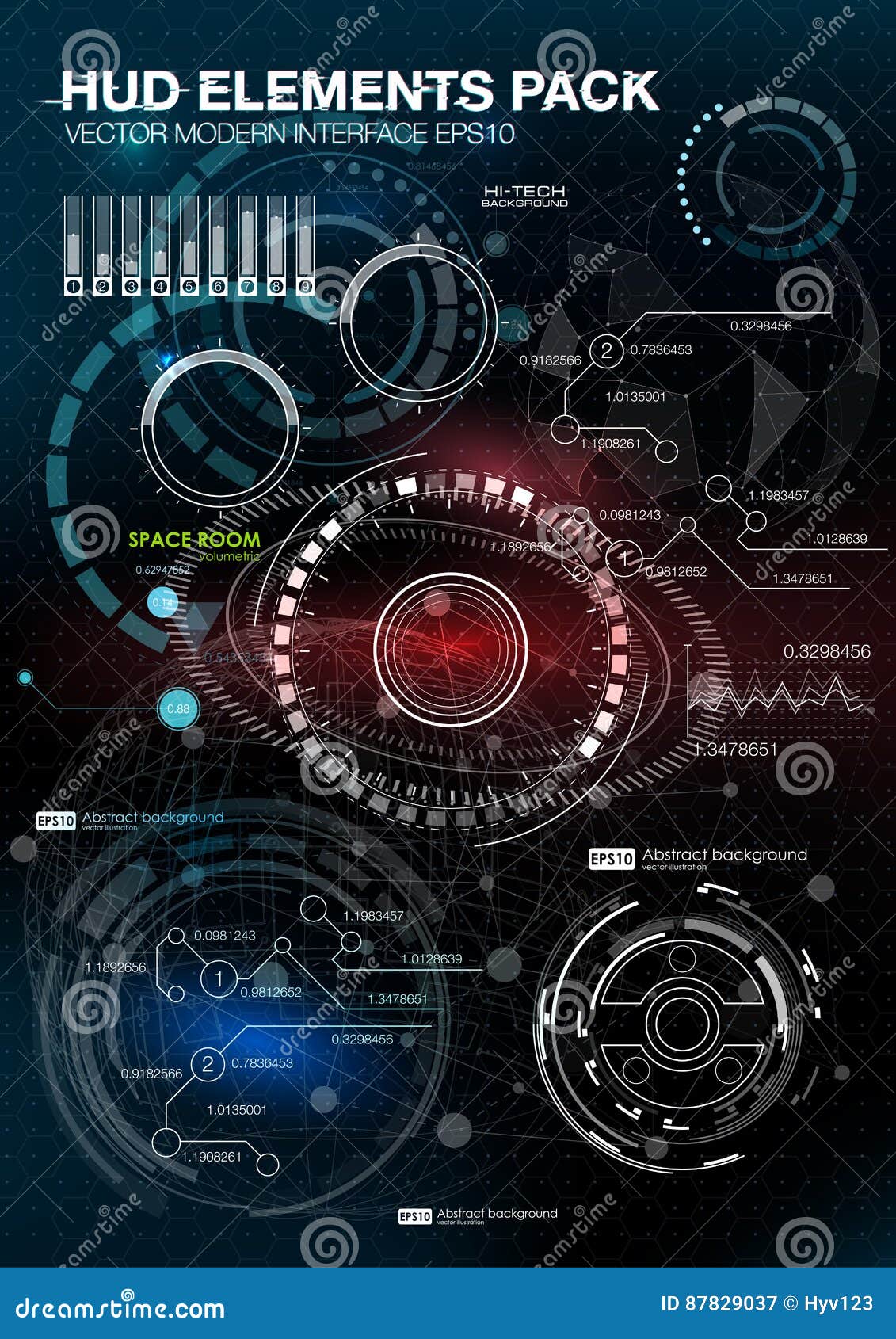 Infographic Elements. Futuristic User Interface HUD UI UX Stock Vector ...