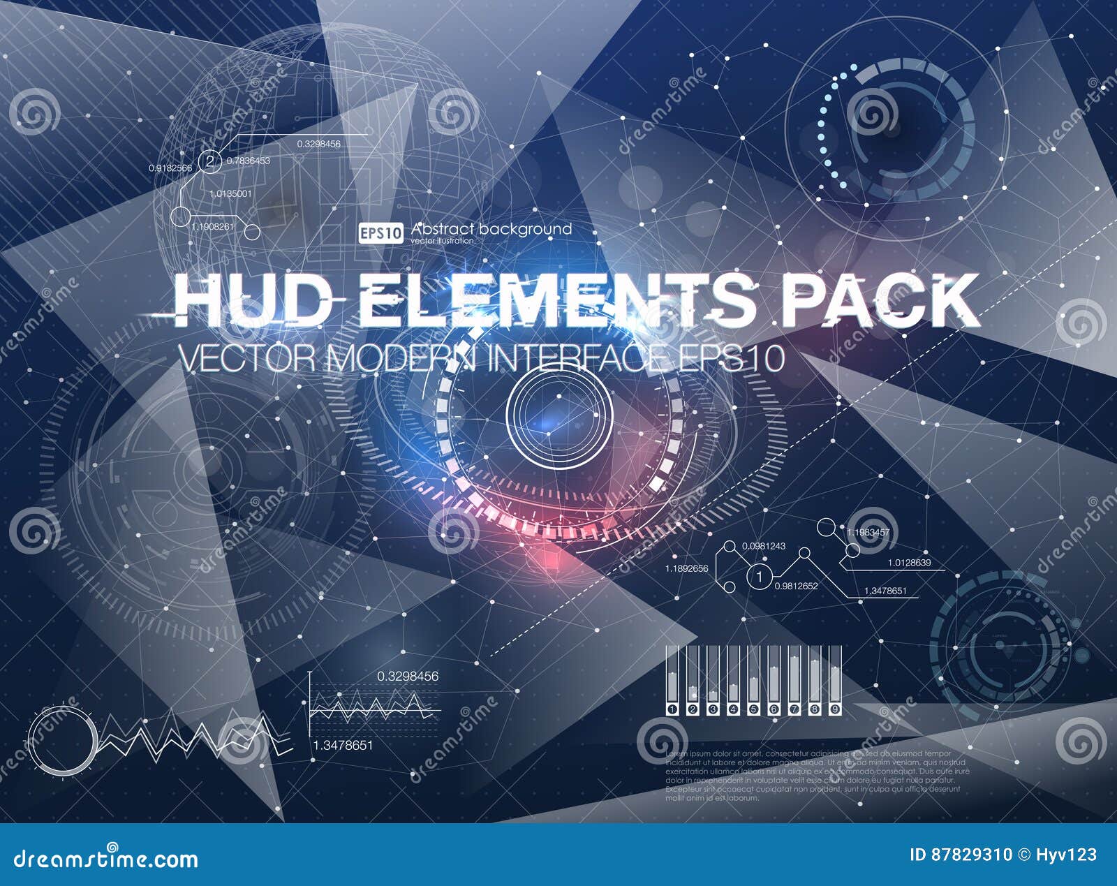 Infographic Elements. Futuristic User Interface HUD UI UX Stock Vector ...