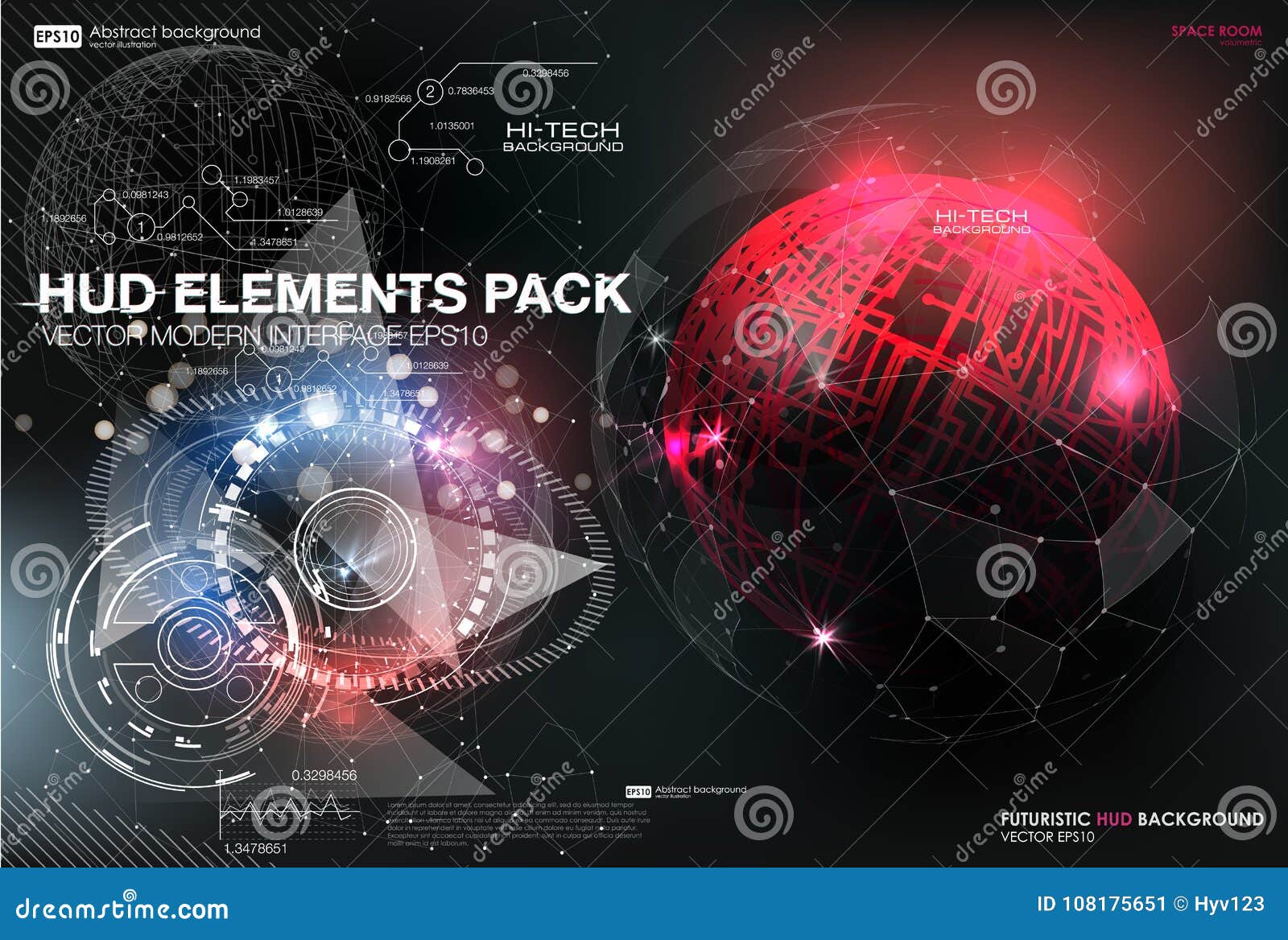 Infographic Elements. Futuristic User Interface HUD UI UX Stock Vector ...