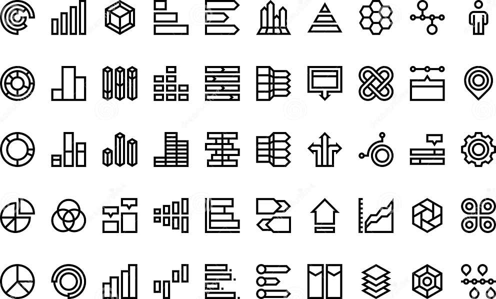 Infographic Elements Icons High-Quality Vector Icons Collection with ...
