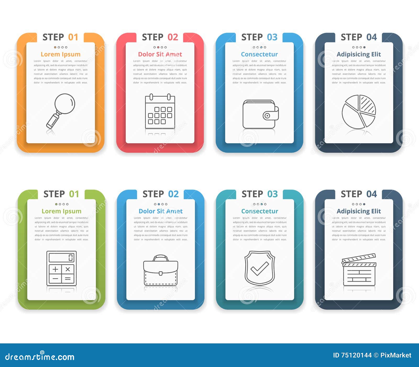 Infographic Numbers 1 To 10 In Overlapping Circles Vector Illustration ...
