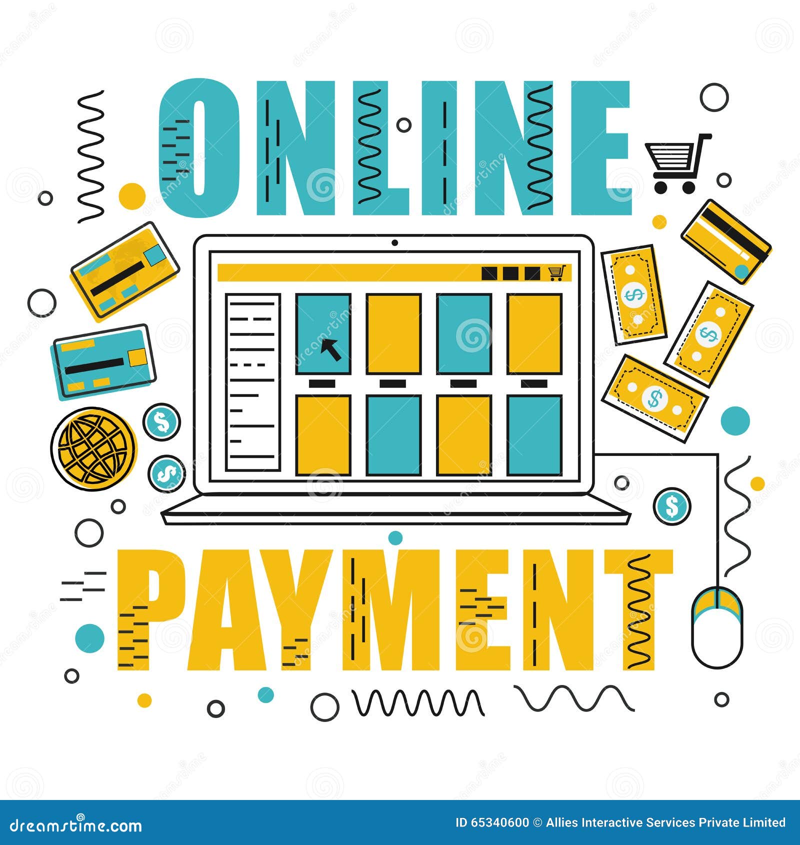 Infographic Elements for Online Payment. Stock Illustration ...