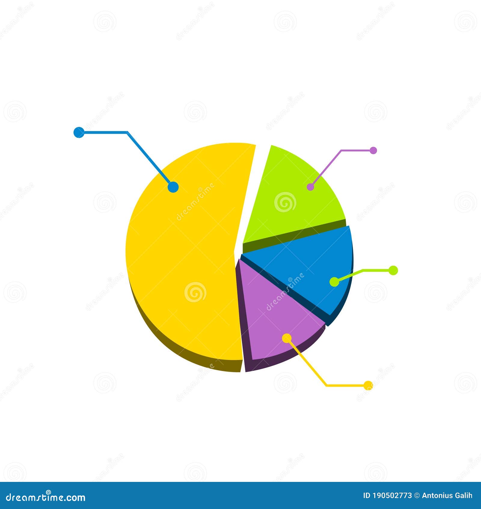 Set Of 4 Option Part Charts, Schemes, Diagrams, Flowcharts. Four Step ...