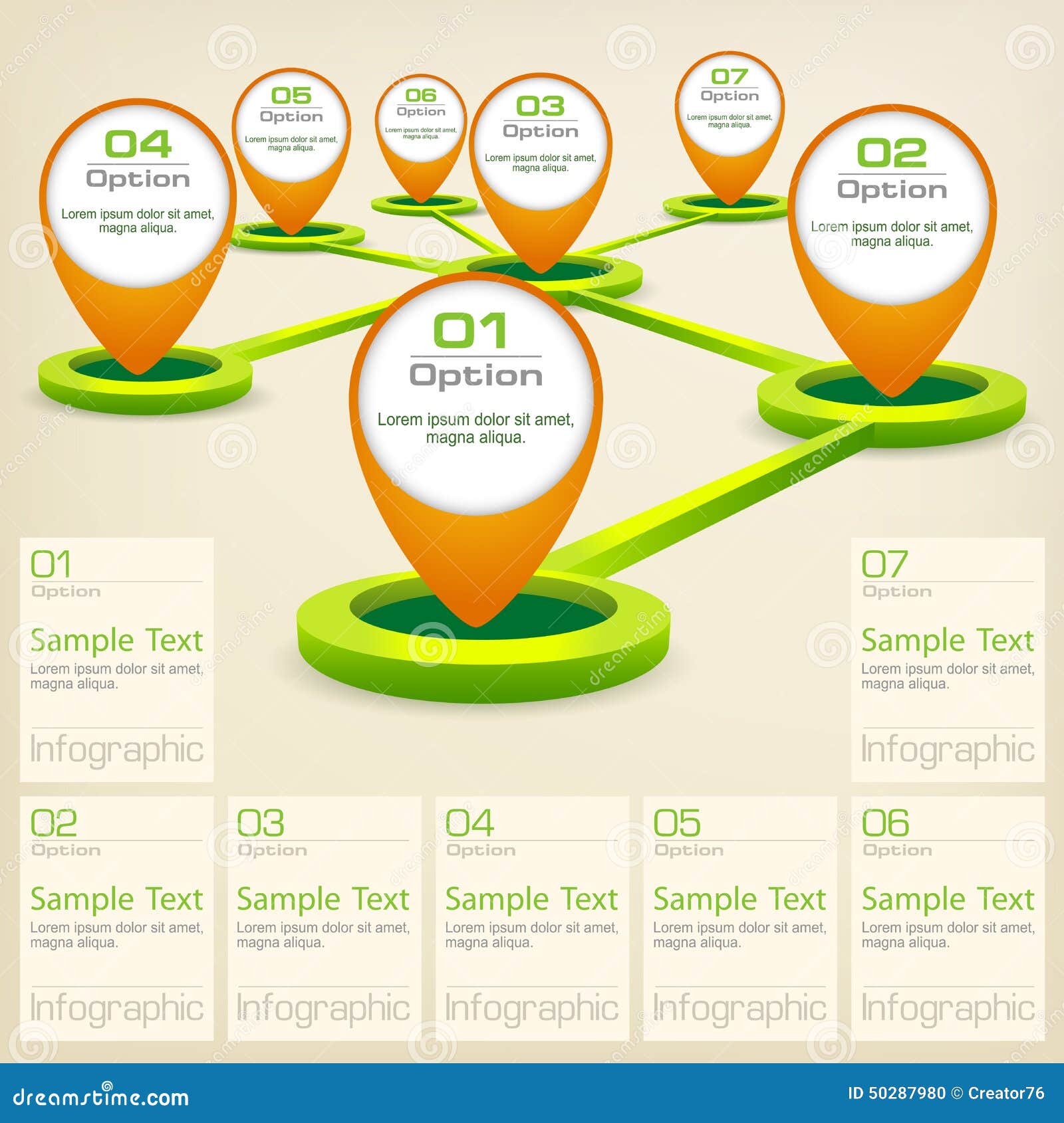 Infographic Elements with Pointer Stock Vector - Illustration of ...