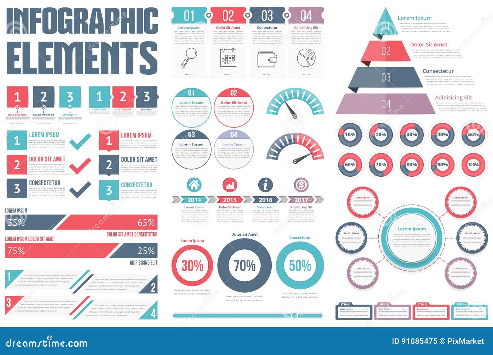 Infographic Elements stock vector. Illustration of history - 91085475