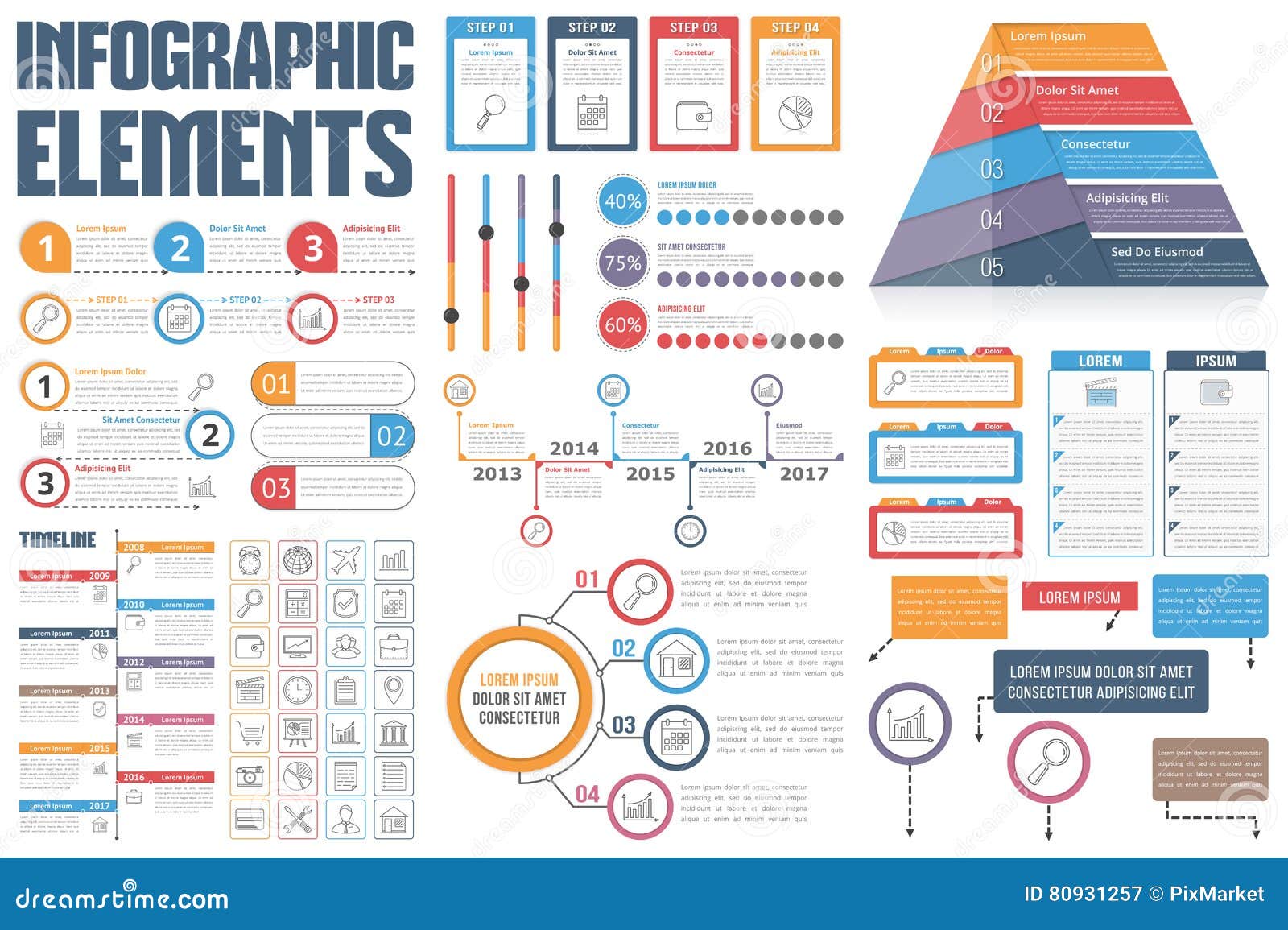 Infographic Elements stock vector. Illustration of info - 80931257