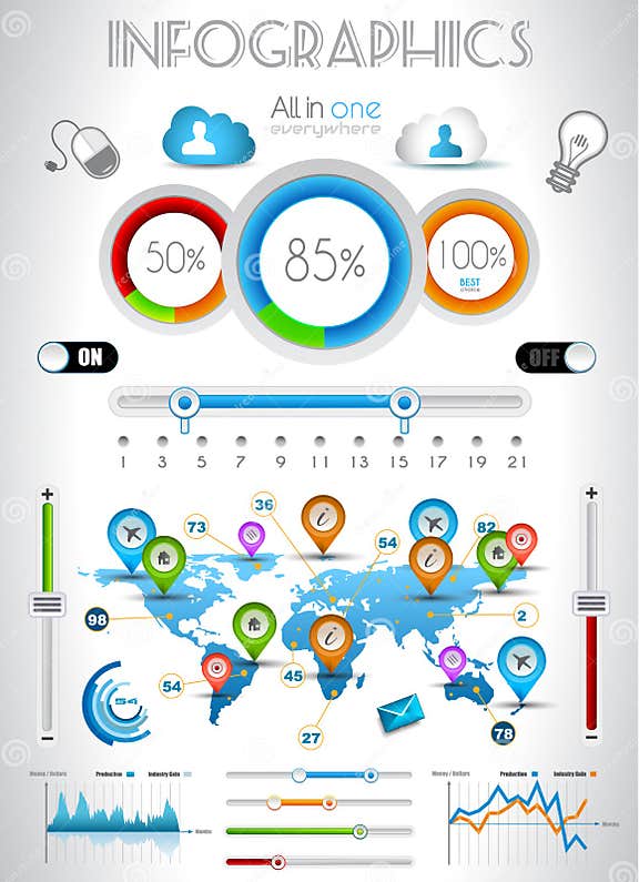 Infographic Elements - Quality Set Stock Vector - Illustration of ...