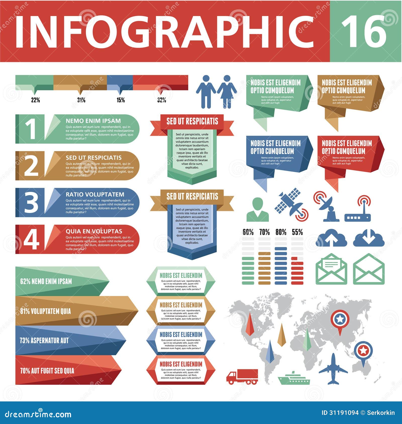 Infographic Elements 16 stock vector. Illustration of infogaphics ...