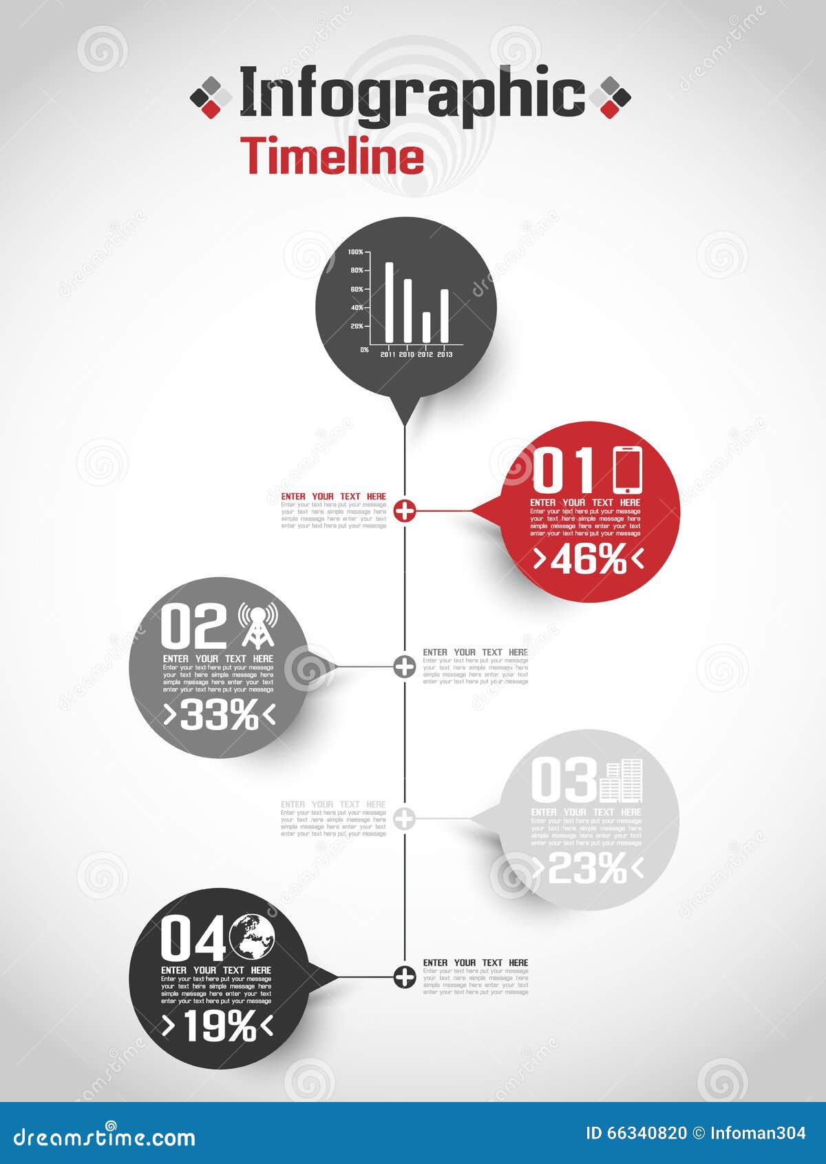 Infographic Elements Timeline Chart and Graphic Stock Vector ...