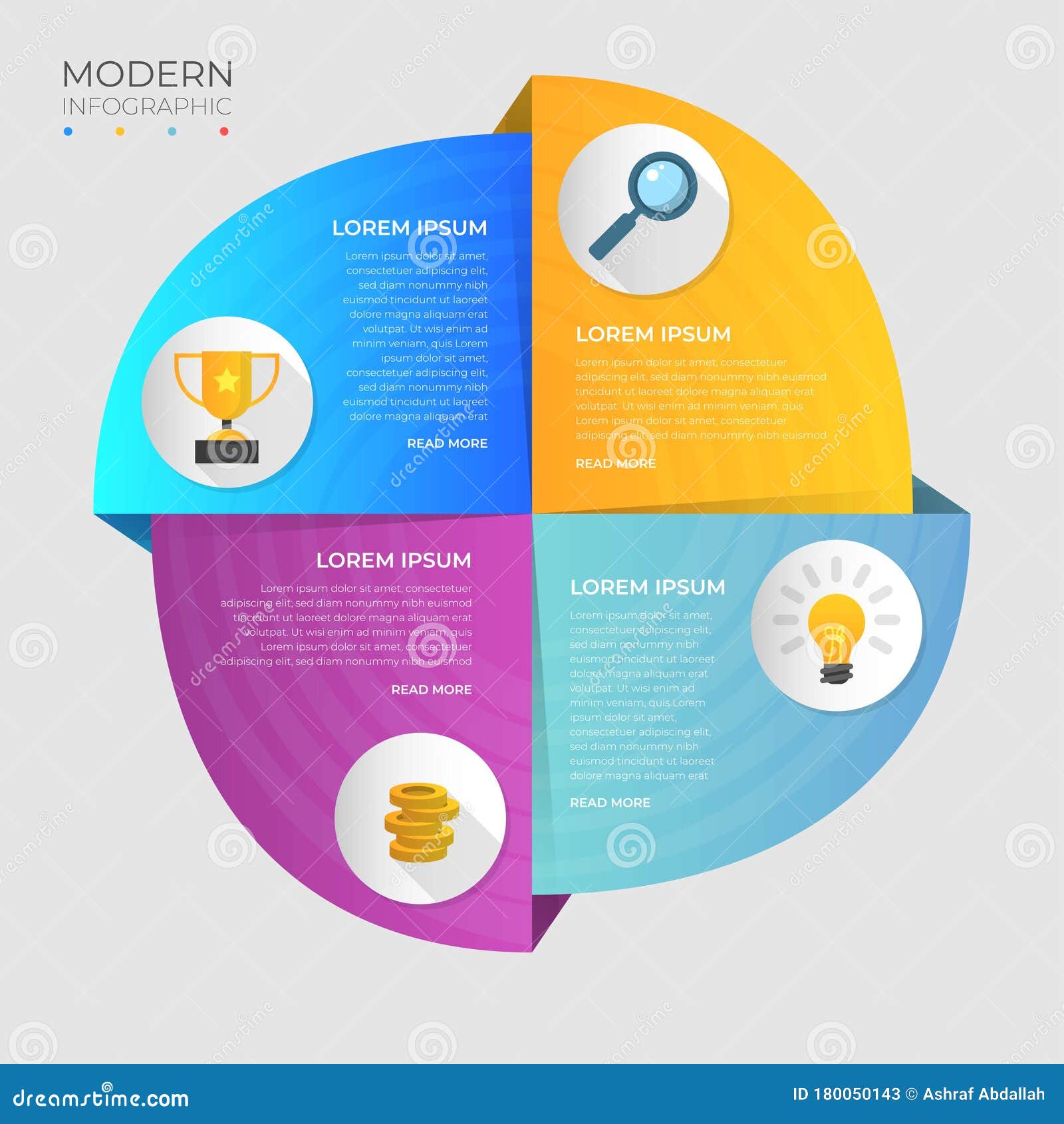 Creative Steps Collection Colorful Business Infographic Template, Can ...