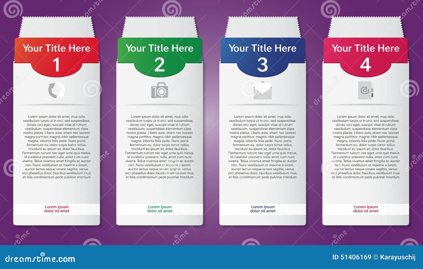 Infographic Enveloppes stock vector. Illustration of design - 51406169