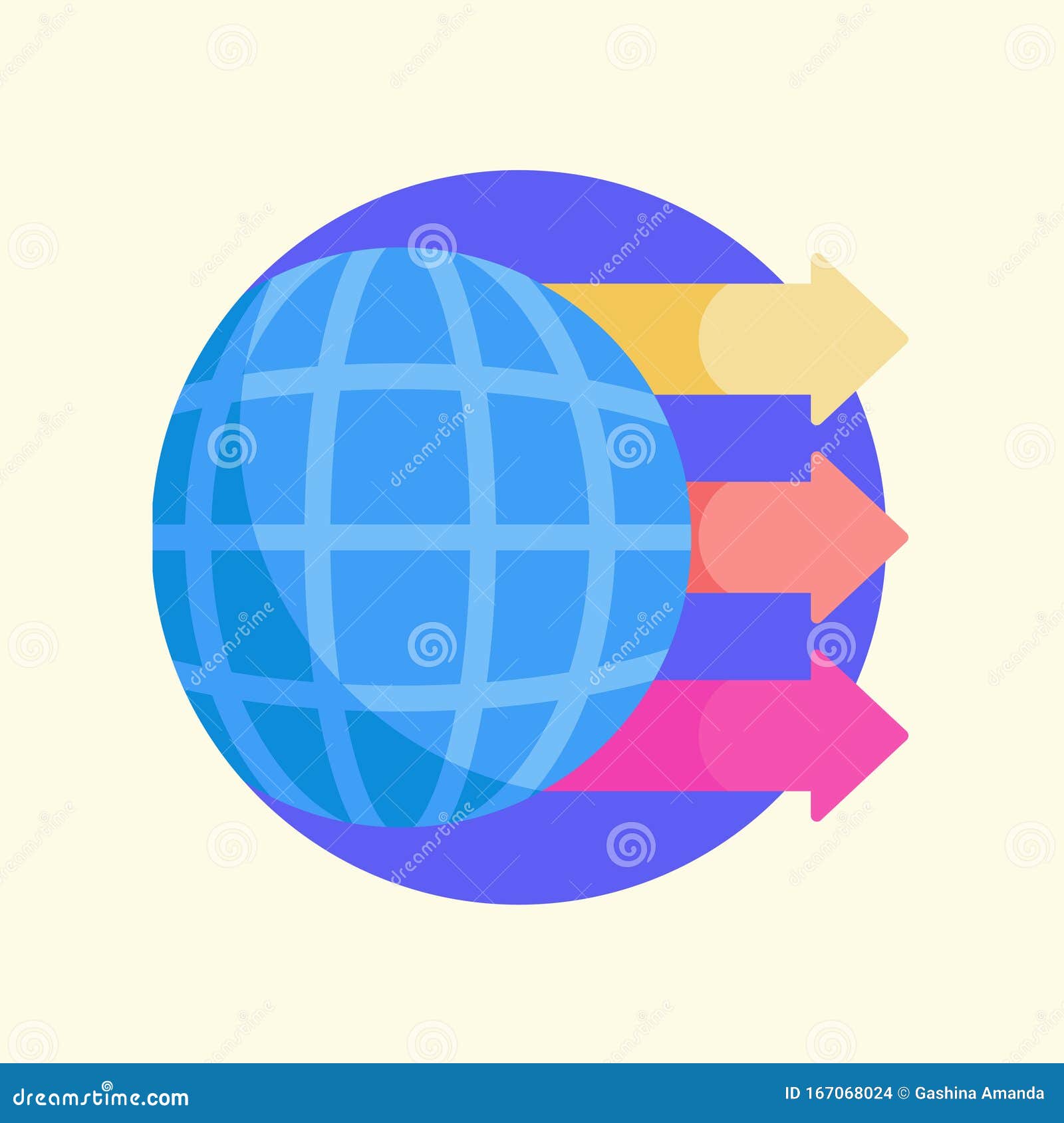 Infographic Flat Icon Vector Graphic Download Template Stock Vector ...