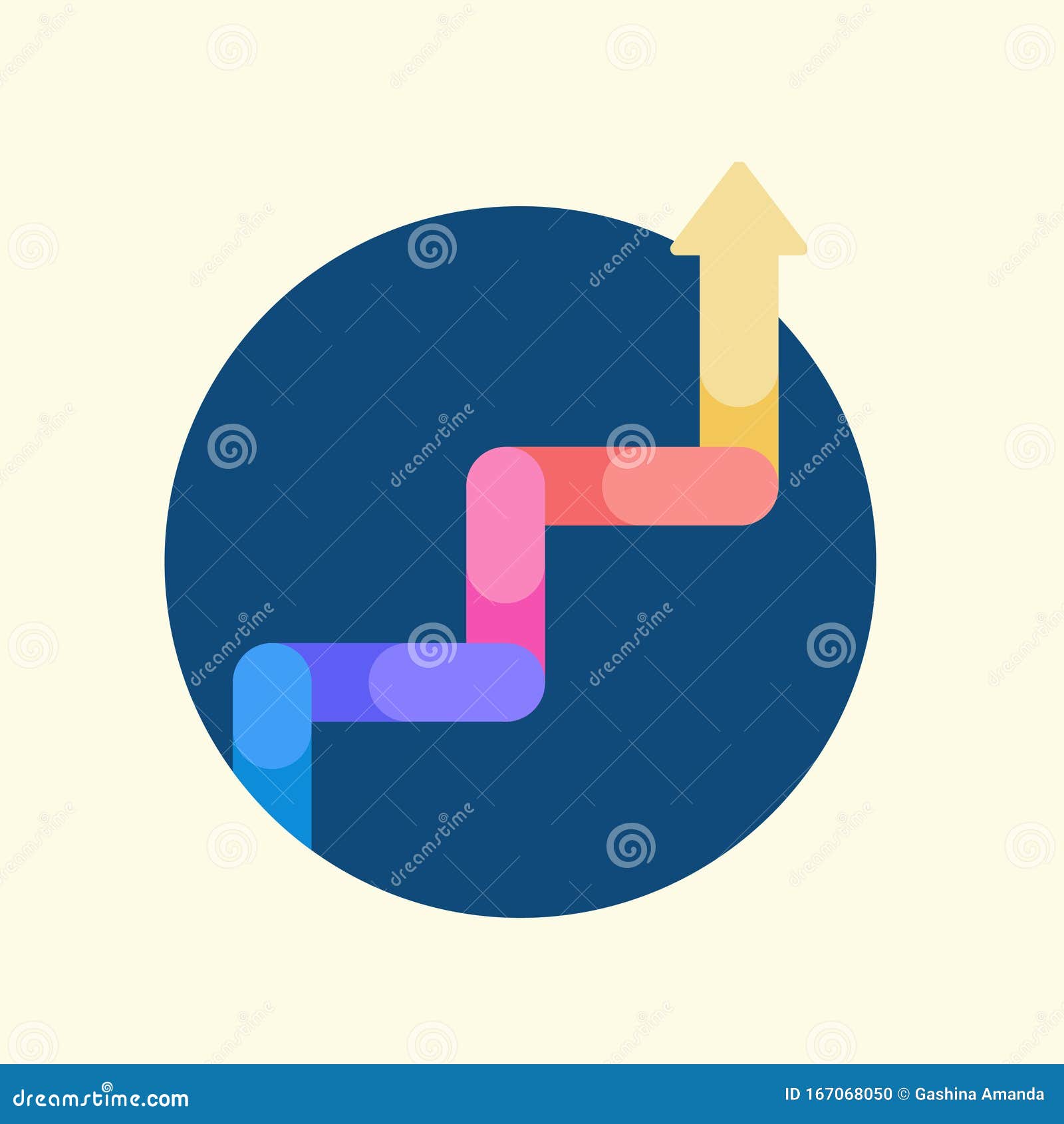 Infographic Flat Icon Vector Graphic Download Template Stock Abbildung ...