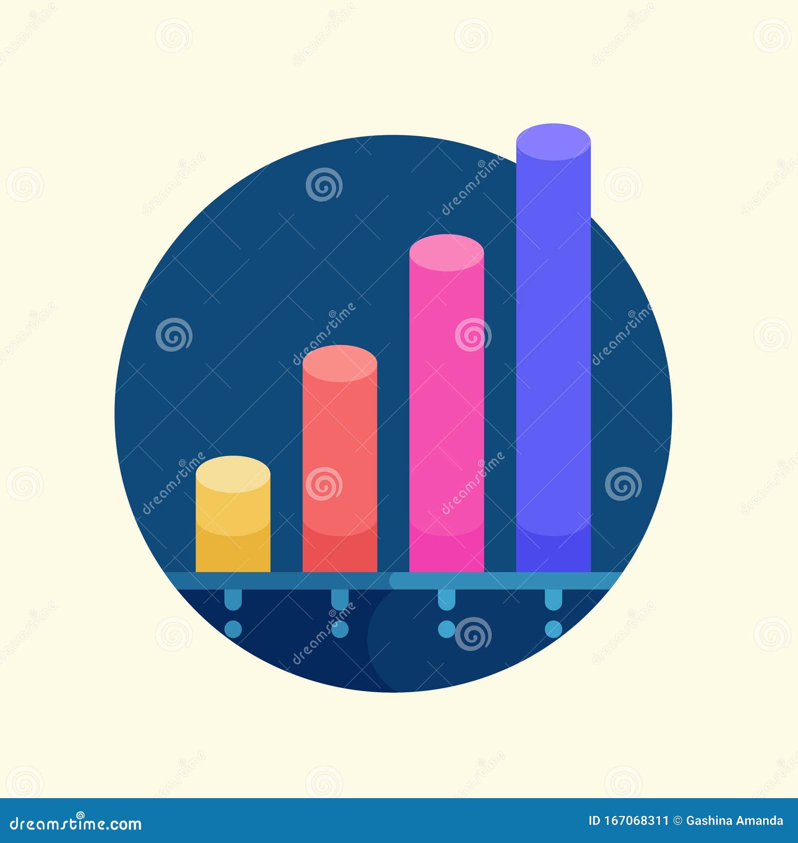 Infographic Flat Icon Vector Graphic Download Template Stock Abbildung ...
