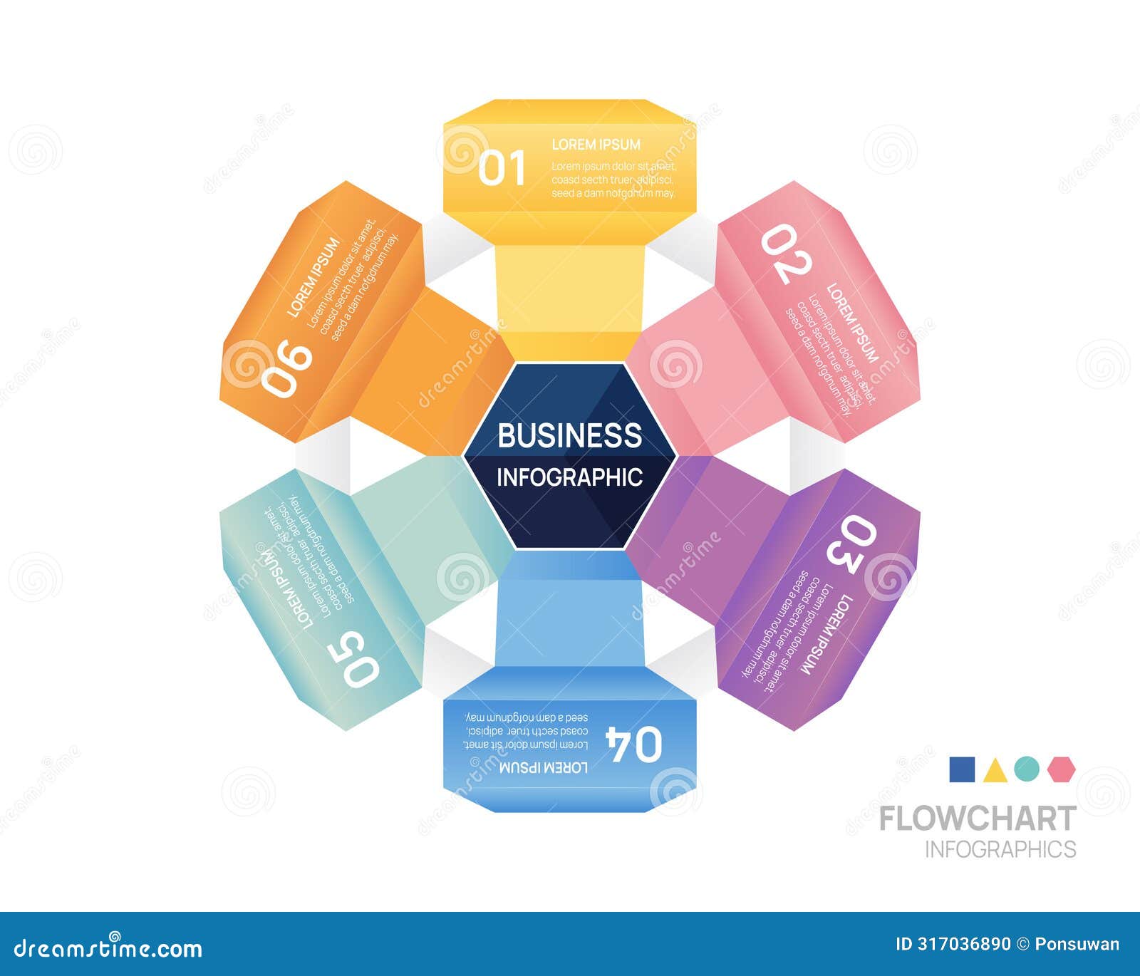 Step By Step. Startup Infographic Template With 4 Steps In Lines And ...