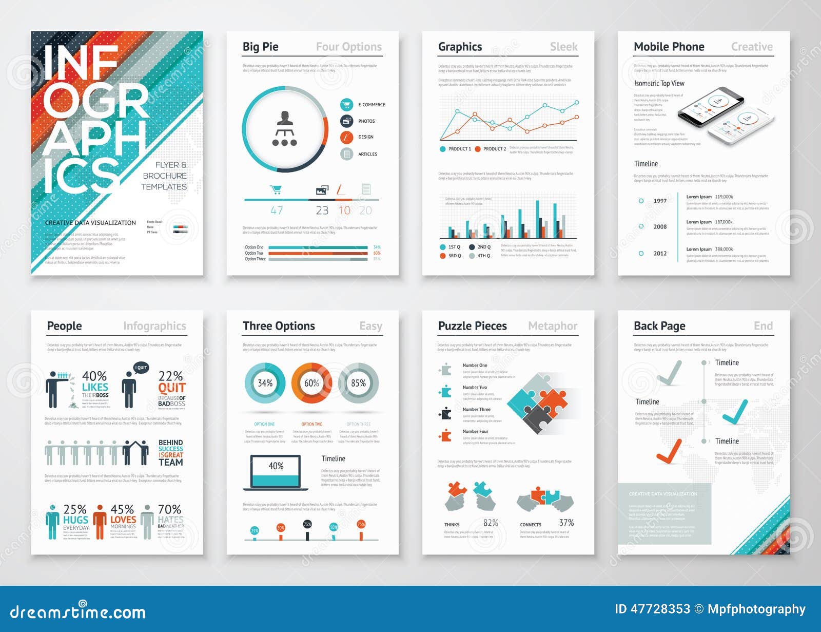 Infographic Flyer and Brochure Elements for Business Data Visualization ... Infographic Flyer and Brochure Elements for Business Data Visualization ...