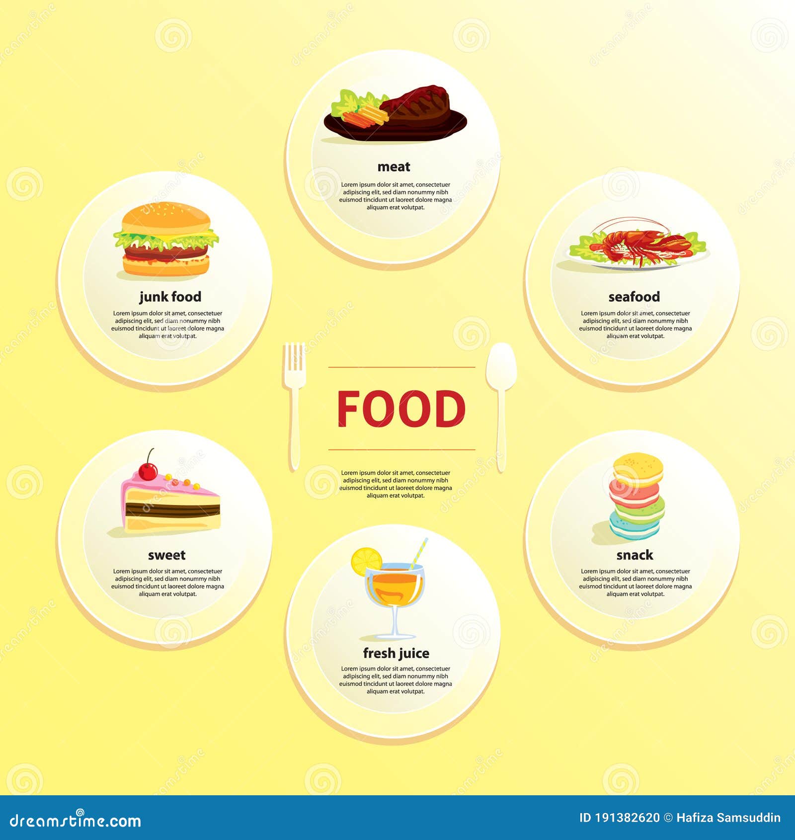 Infographic of Food. Vector Illustration Decorative Design Stock Vector ...