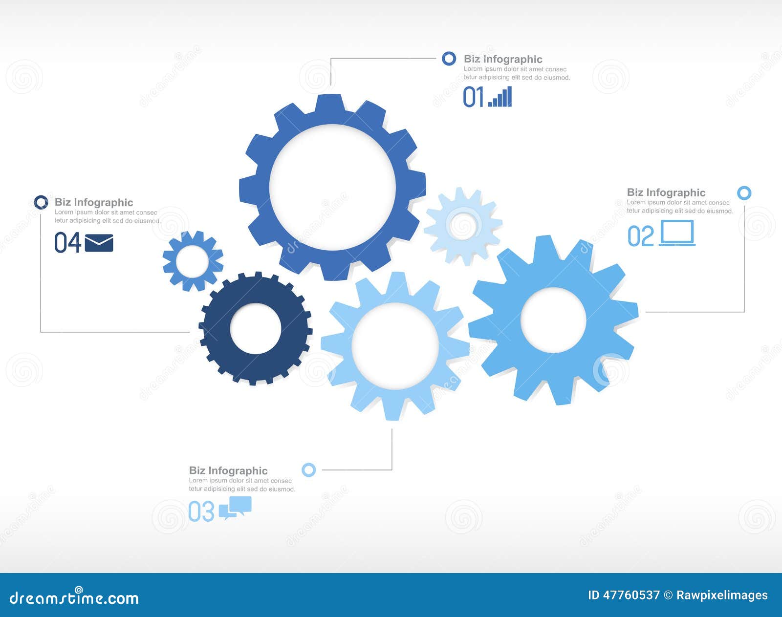 Infographic Gear Template . Design Concept For Cartoon Vector ...