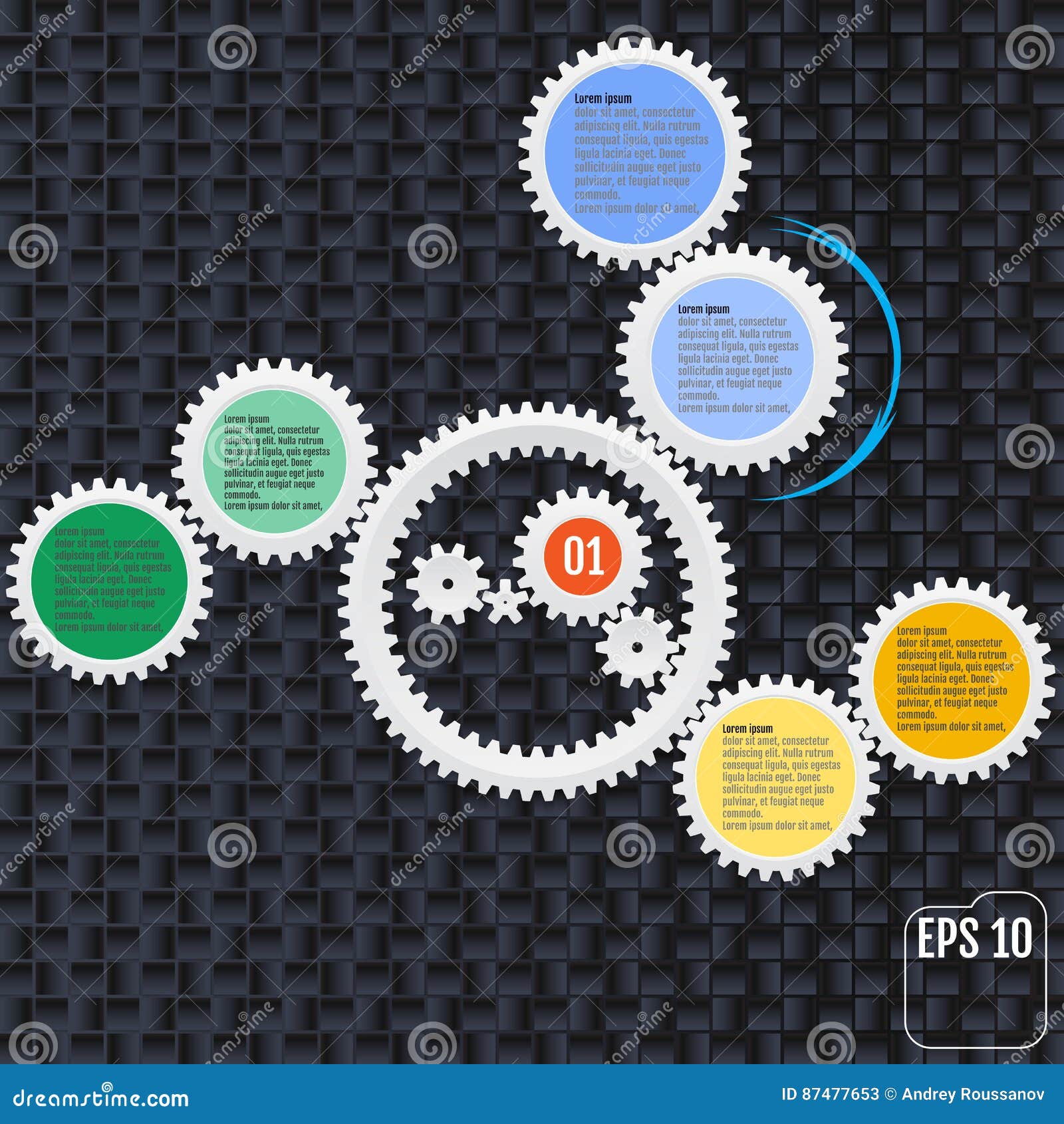 Infographic Gears for Your Business. Vector Illustration Stock Vector ...