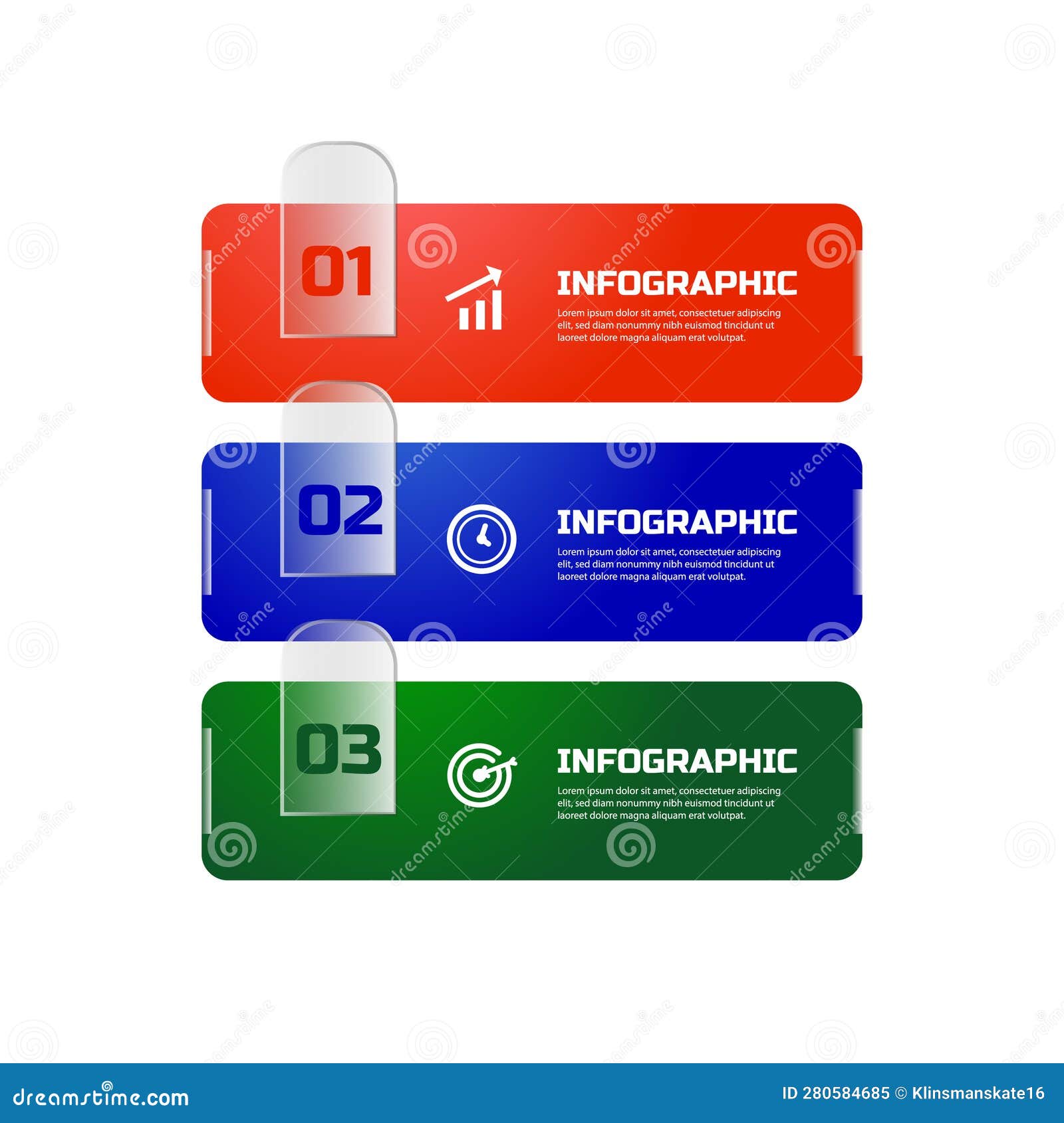 Infographic Glass Morphism Banner Illustration Cartoon Vector ...