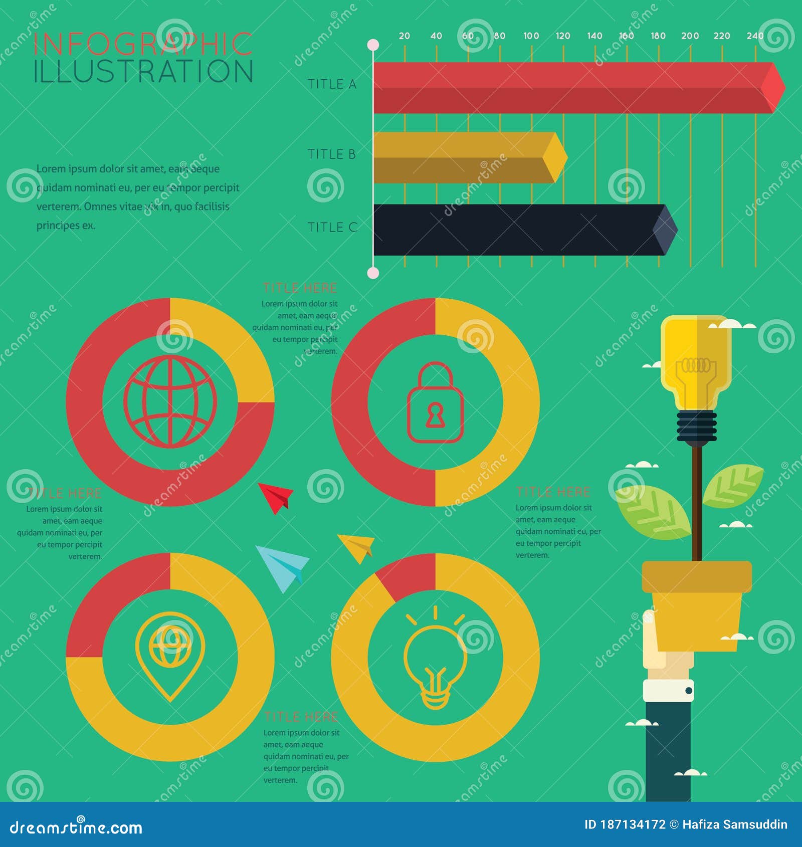 Infographic of Global Business Development Concept. Vector Illustration ...