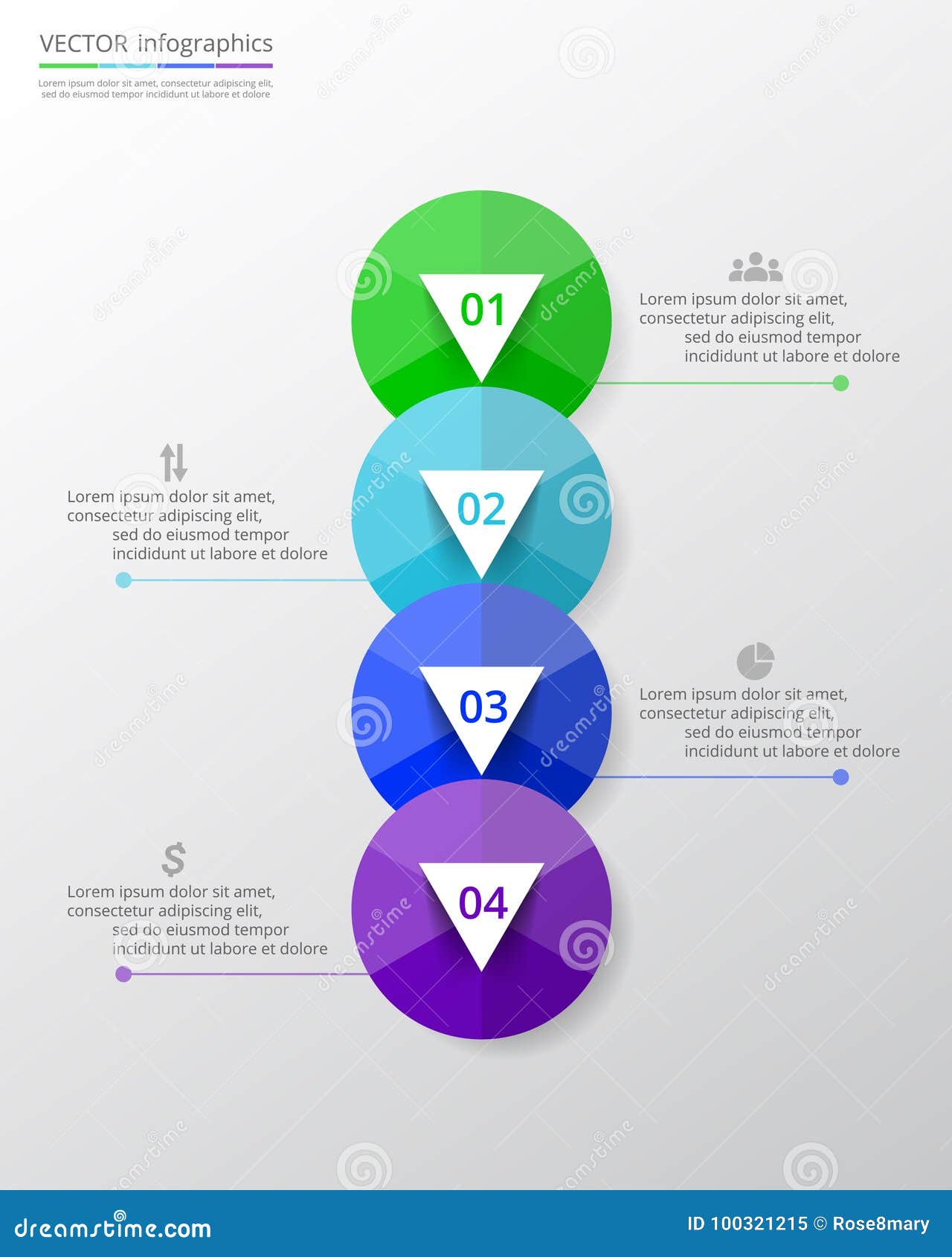 Infographic gradual ilustración del vector. Ilustración de procesos ...