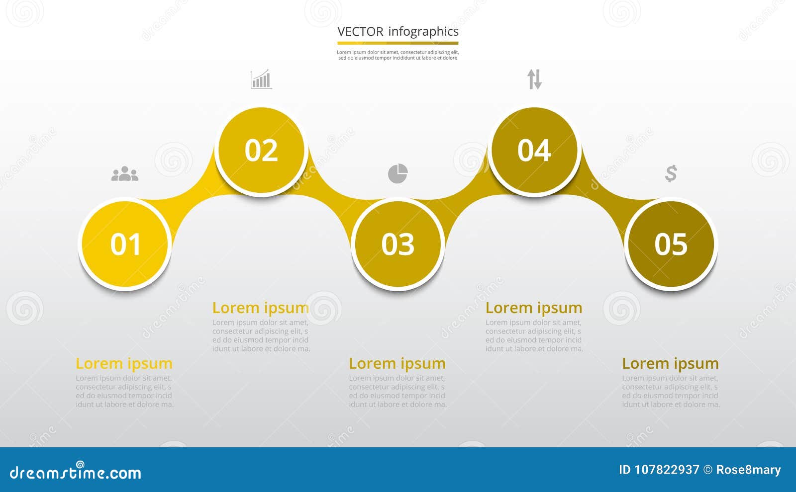 Infographic gradual ilustración del vector. Ilustración de redondo ...