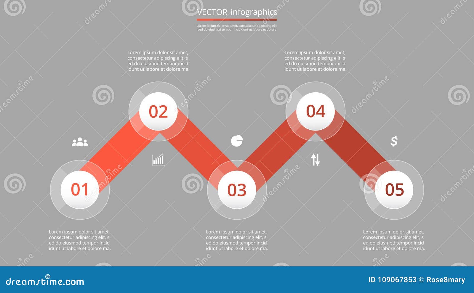Infographic gradual ilustración del vector. Ilustración de procesos ...