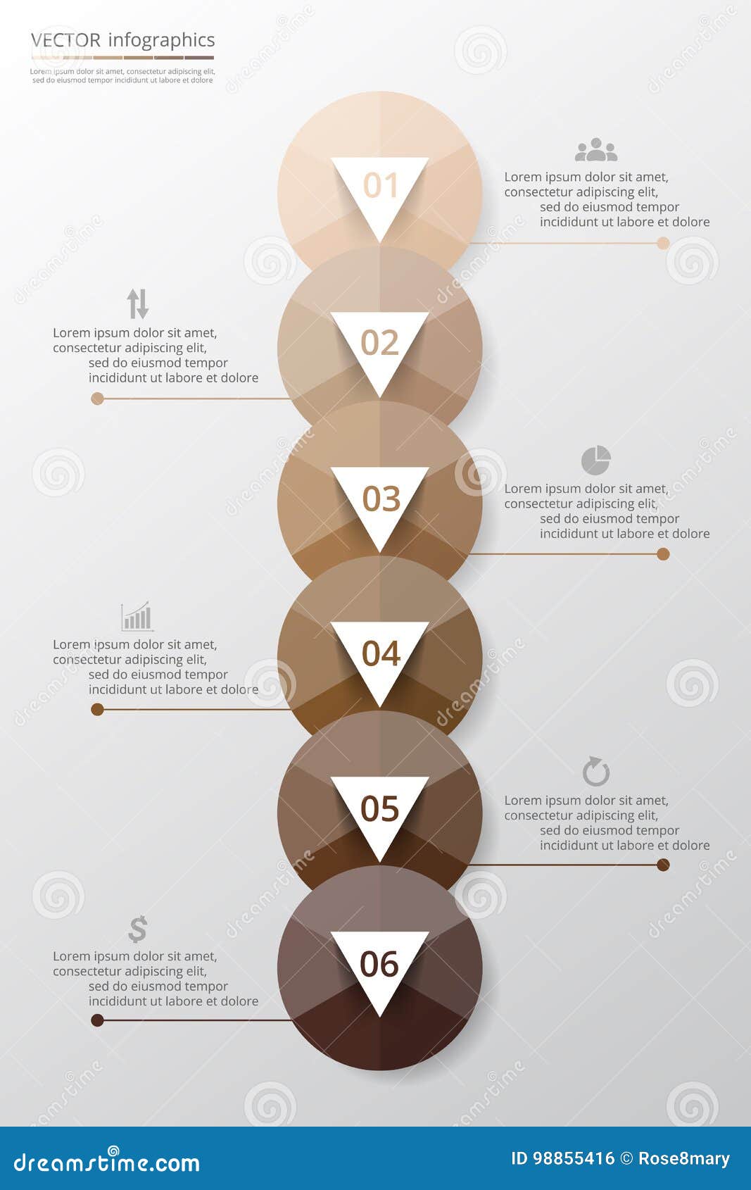 Infographic gradual ilustración del vector. Ilustración de progreso ...