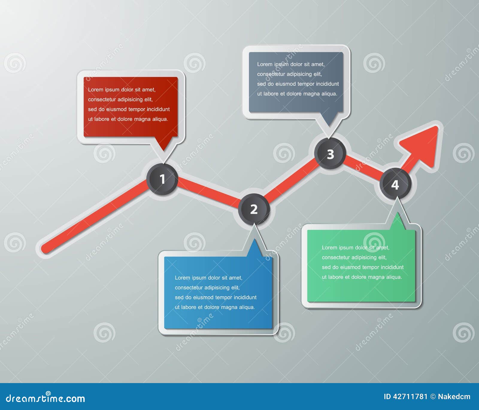 Infographic Graph Business Element Stock Vector - Illustration of work ...