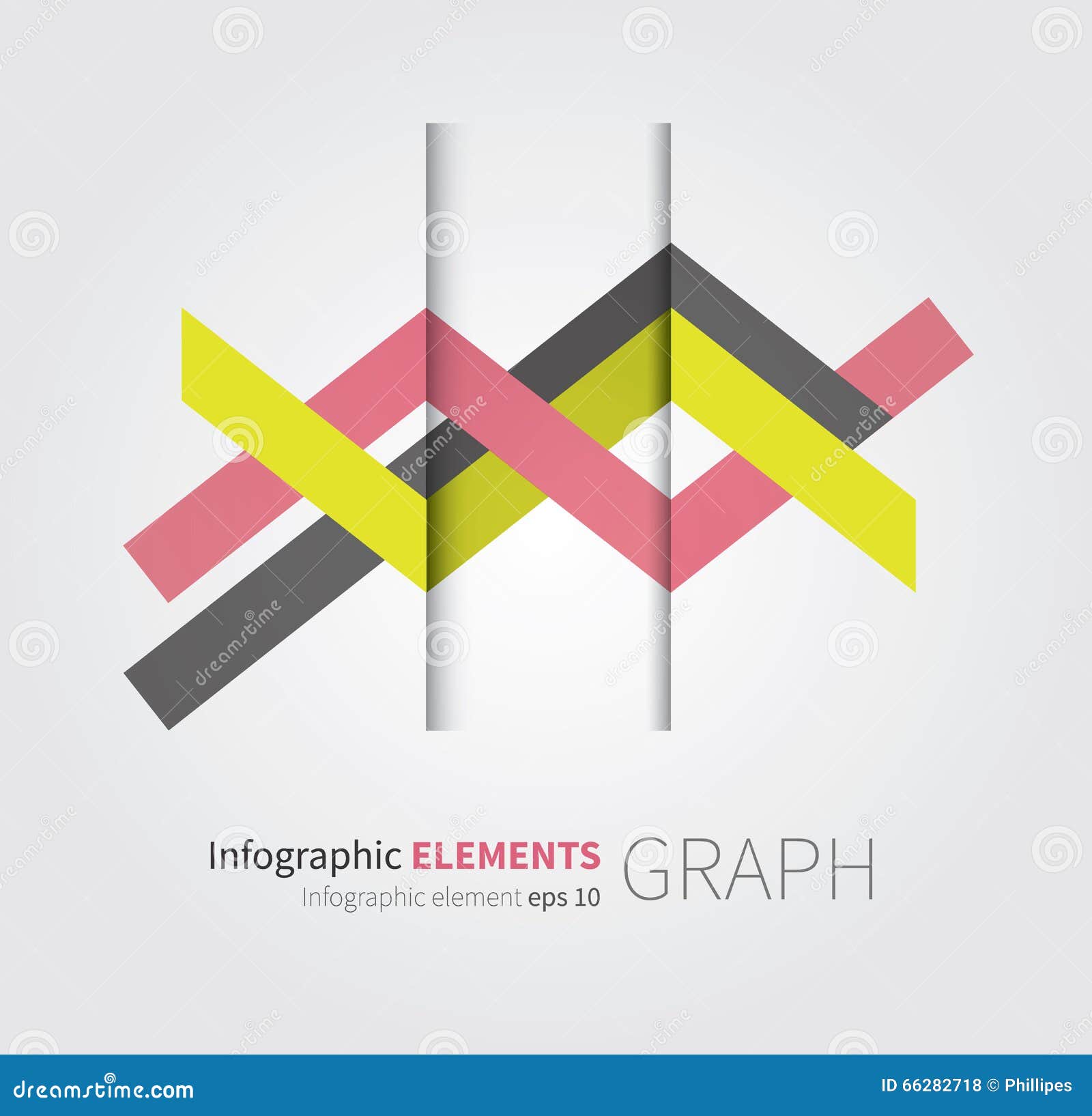 Infographic Graph with Shadow Stock Vector - Illustration of growth ...
