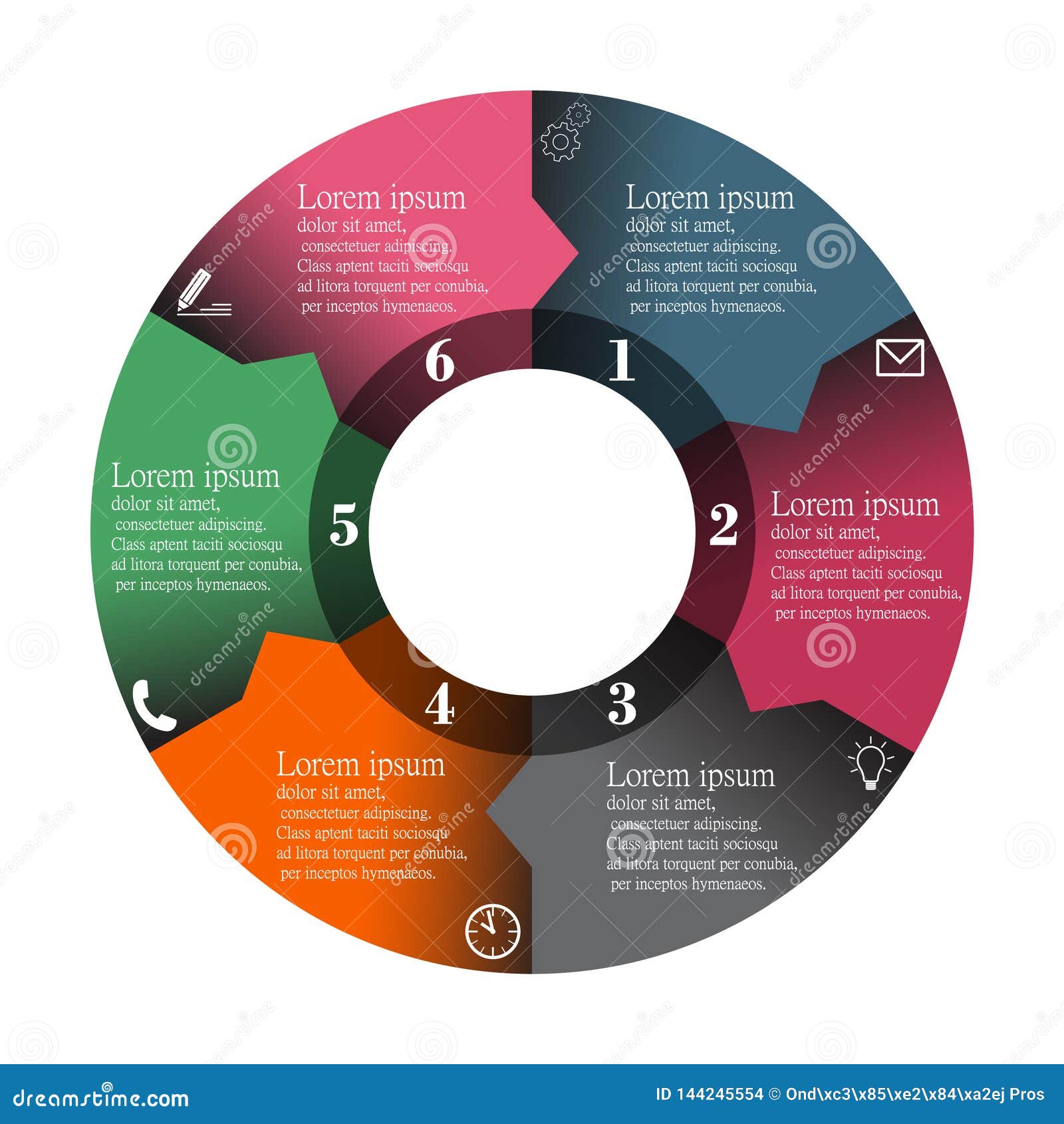 Infographic Graphic Modern Elements Data Visualization Vector Circle ...
