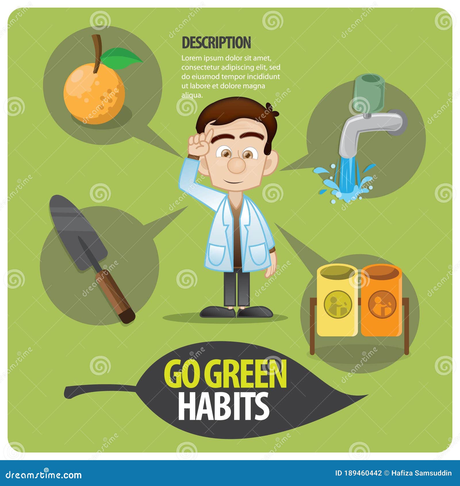 Infographic Bad Habits Concept, Modern Flat Thin Line Vector ...