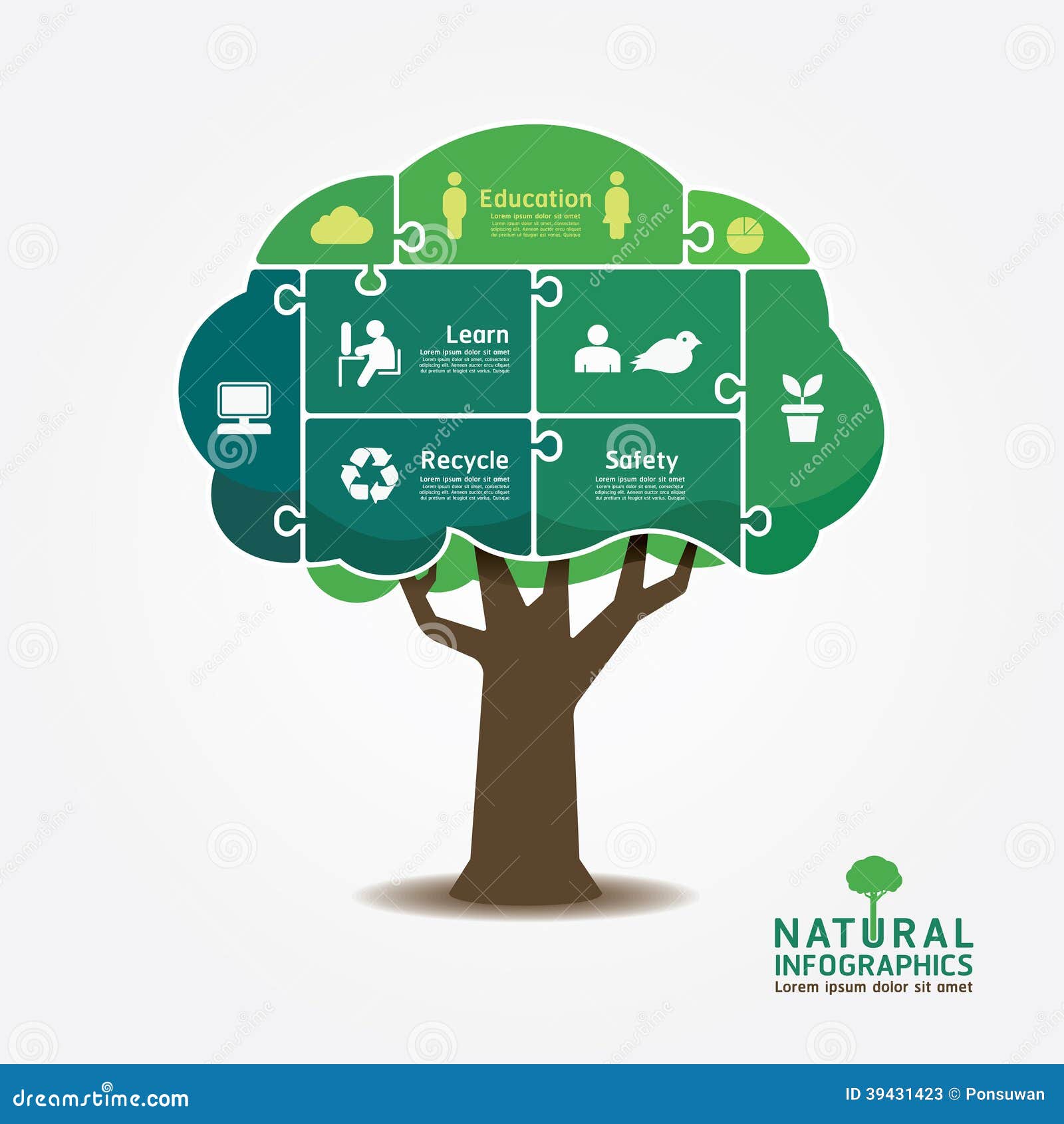 Infographic Of Green Technology Or Education Process With Four Steps ...