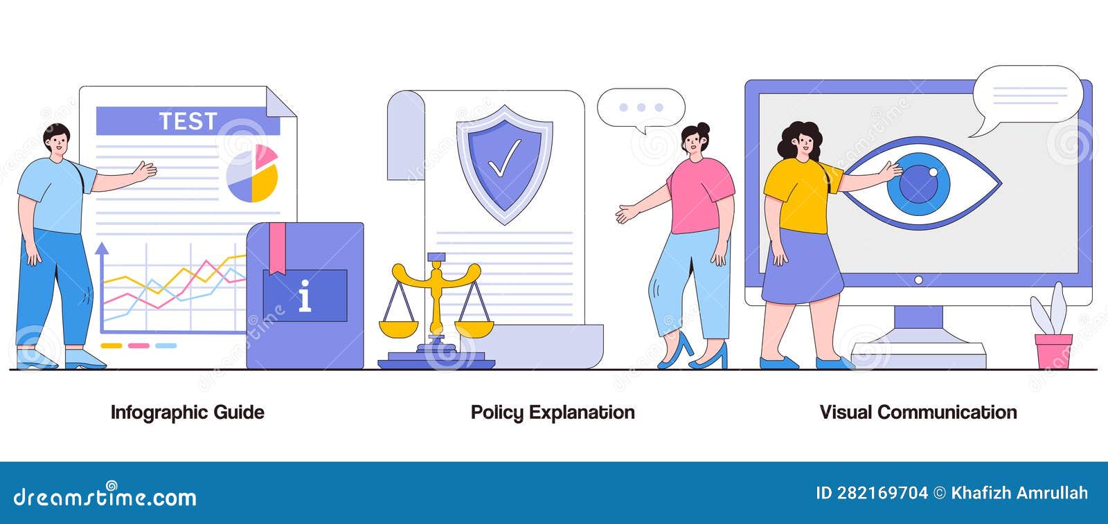 Infographic Guide, Policy Explanation, Visual Communication Concept ...