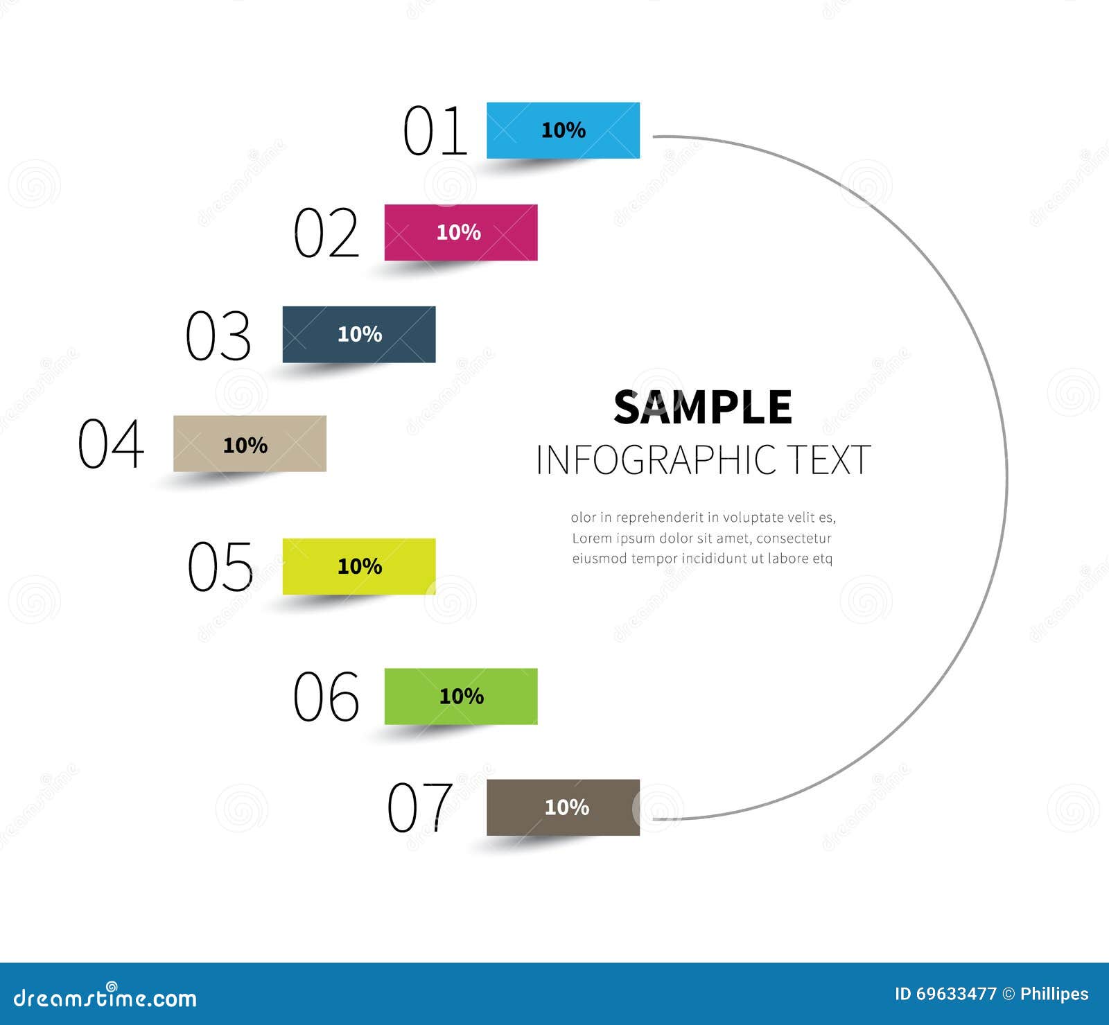 Infographic Half Circle Design Cartoon Vector | CartoonDealer.com #67612899