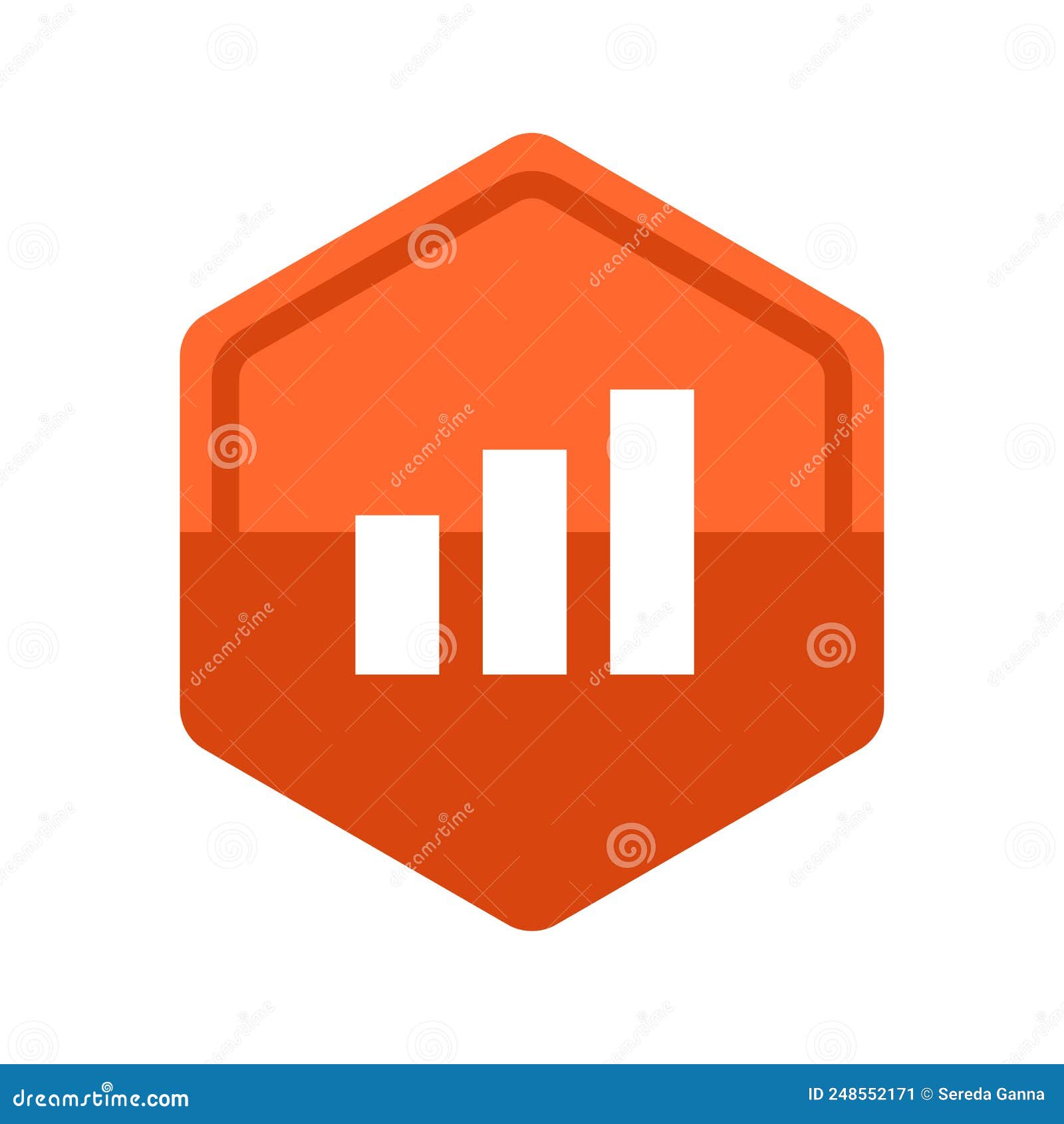 Infographic Hexagonal Icon stock vector. Illustration of polygonal ...