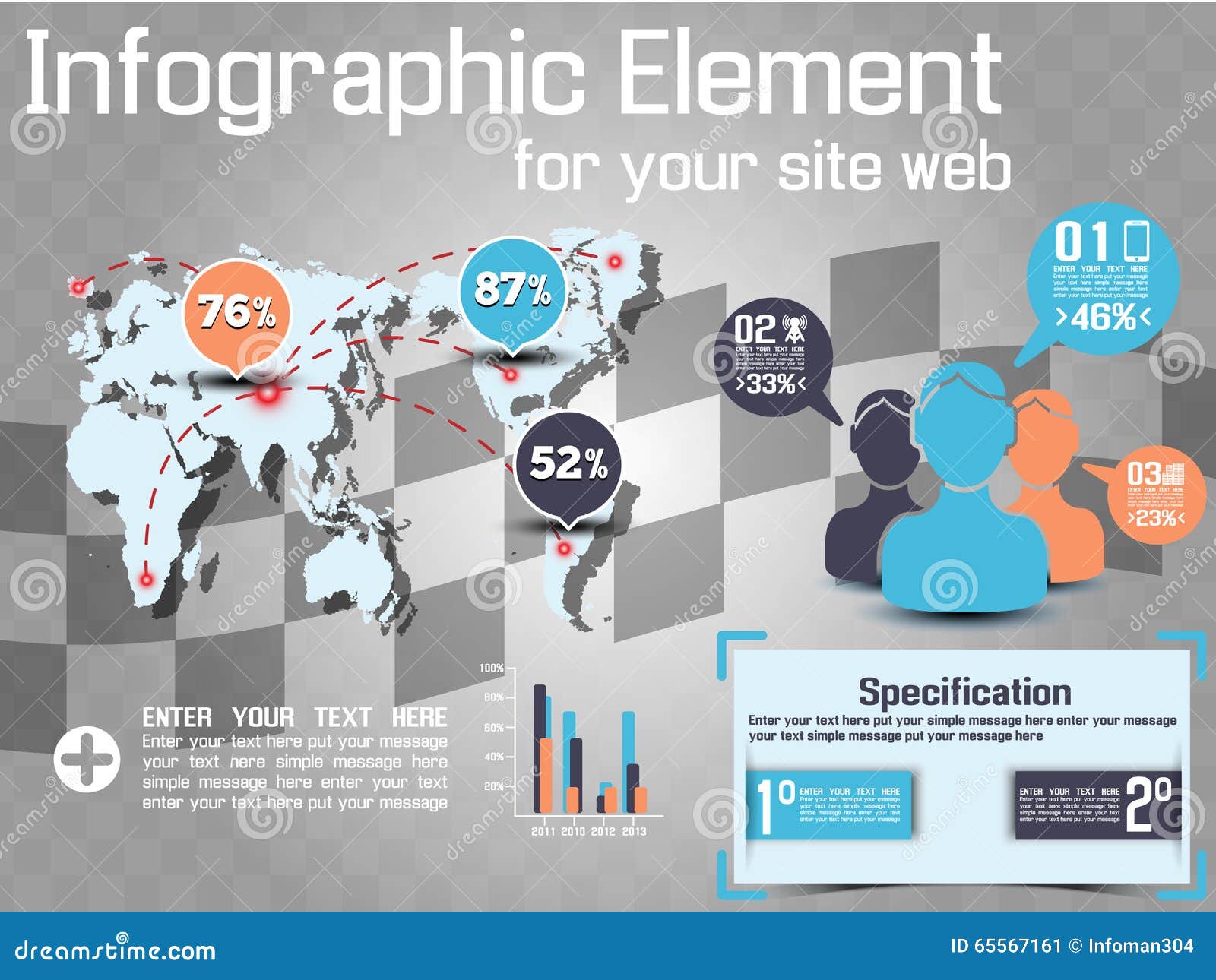 Infographic Icon Man Business Stock Vector - Illustration of business ...