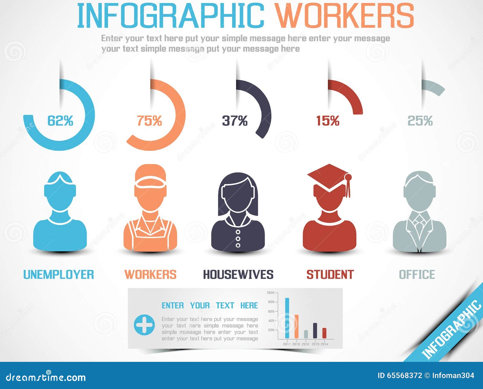 Infographic Icon Man Business Stock Vector - Illustration of people ...