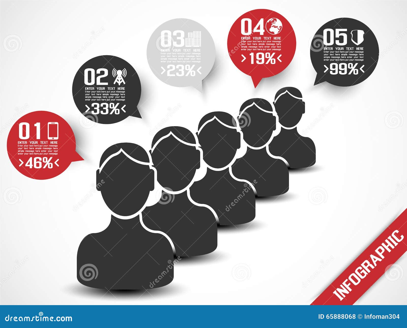 Infographic Icon Man Business Stock Vector - Illustration of ...