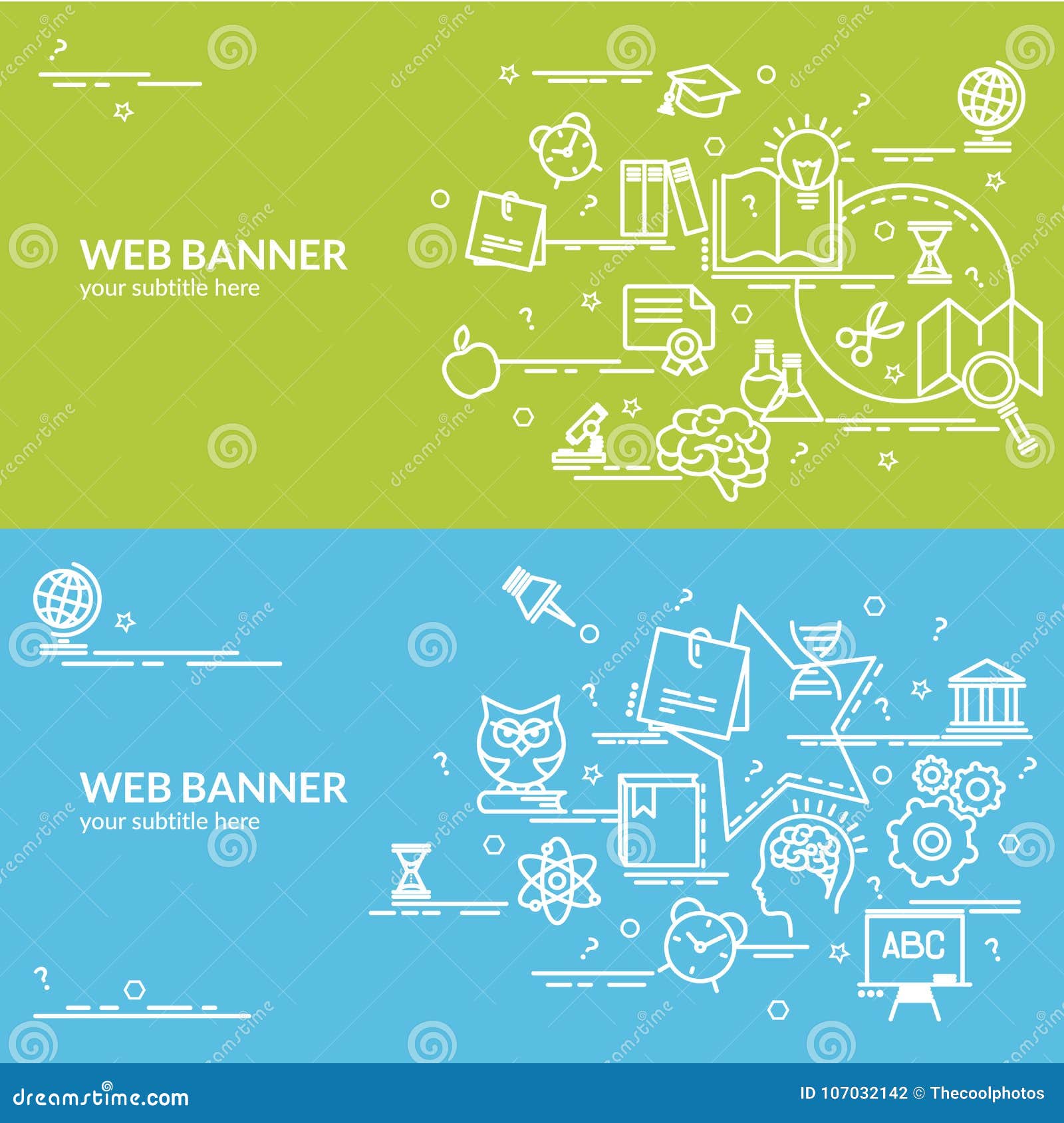 Flat Colorful Design Concept of Knowledge. Stock Vector - Illustration ...