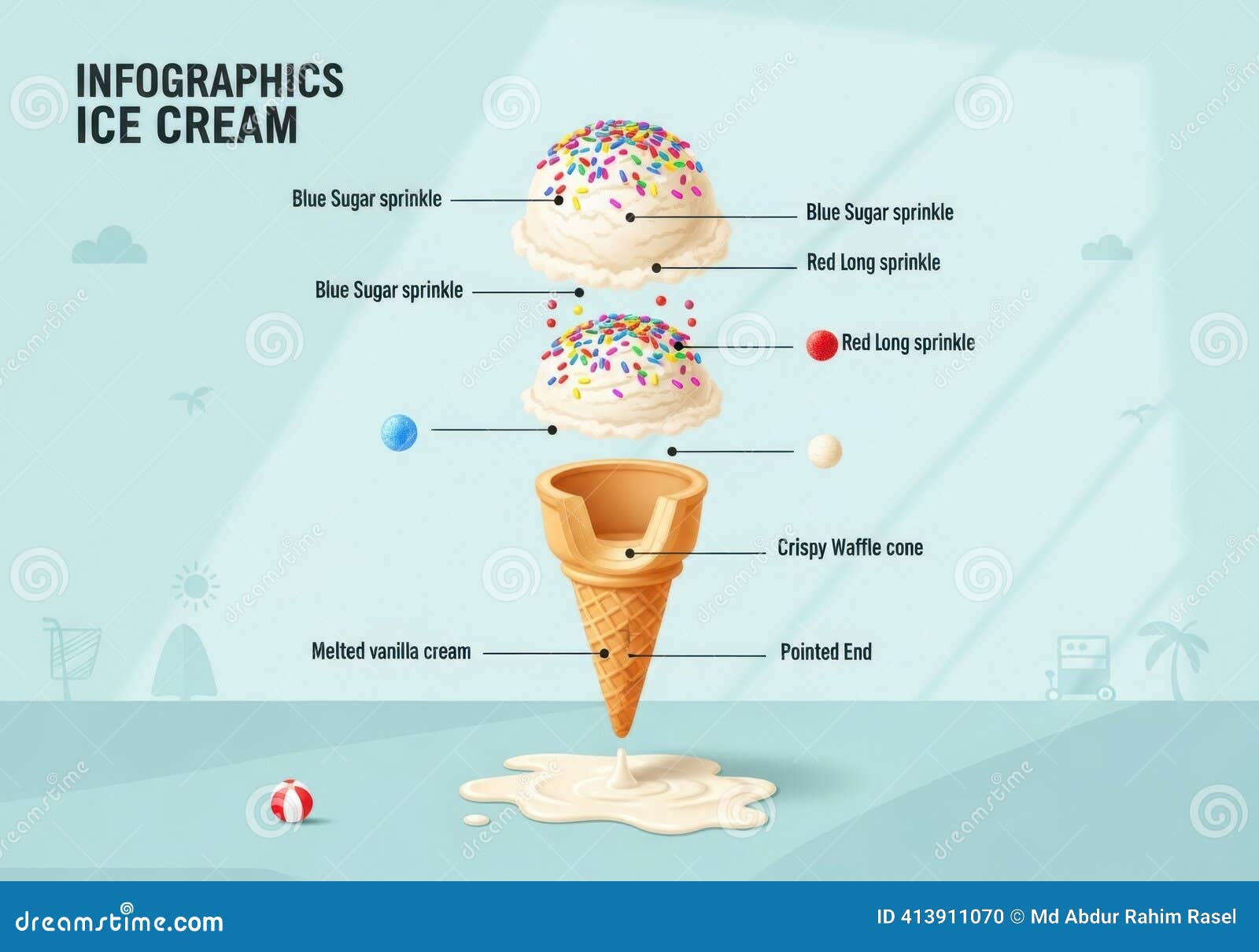 3D Infographic Cone Chart, Graph. Vector Illustration | CartoonDealer.com #63564600