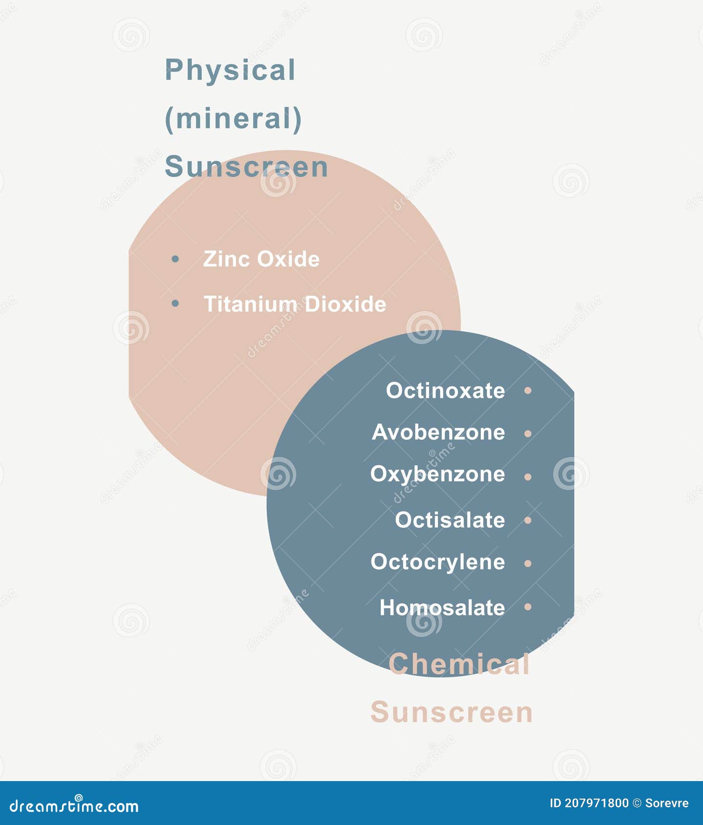 Physical and Chemical Ingredients of Sunblock Cream Formula ...