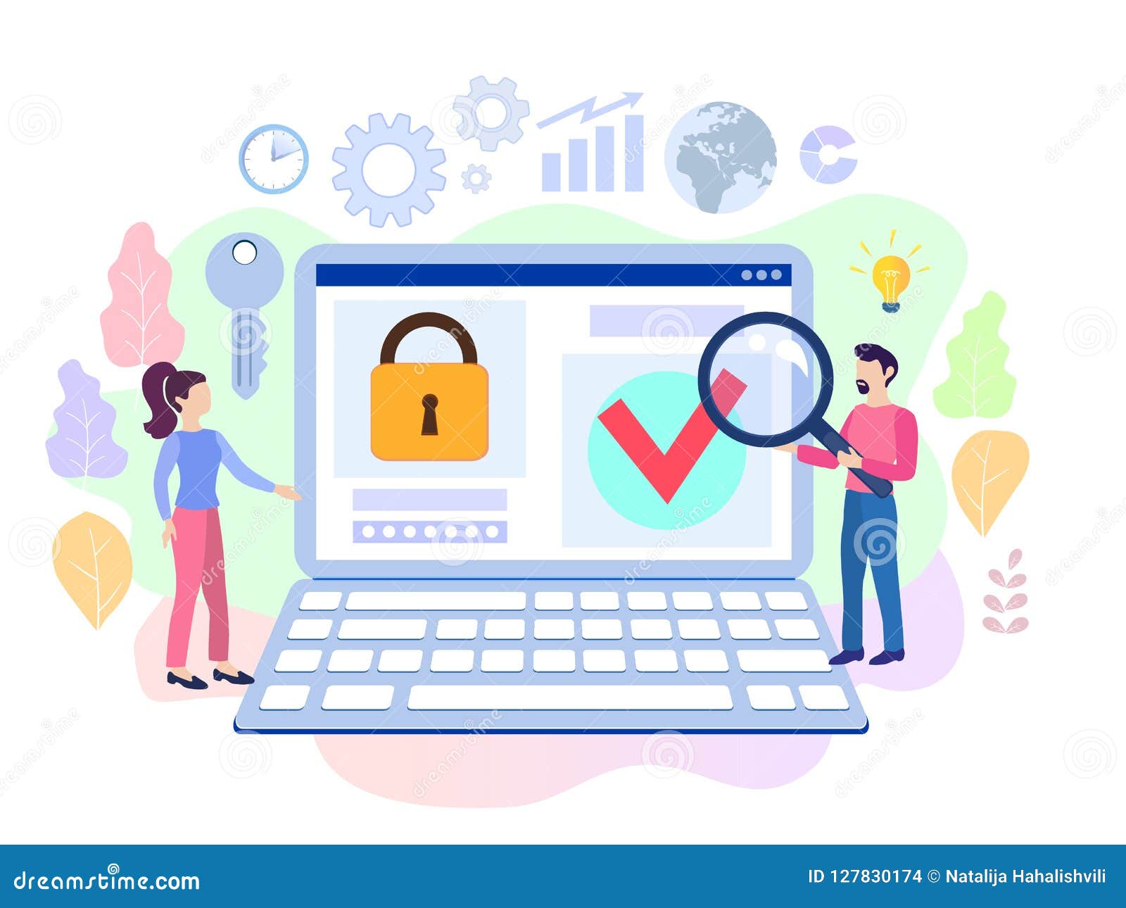 Infographic, Insegna Con Protegge I Dati E La Riservatezza Sicuro ...