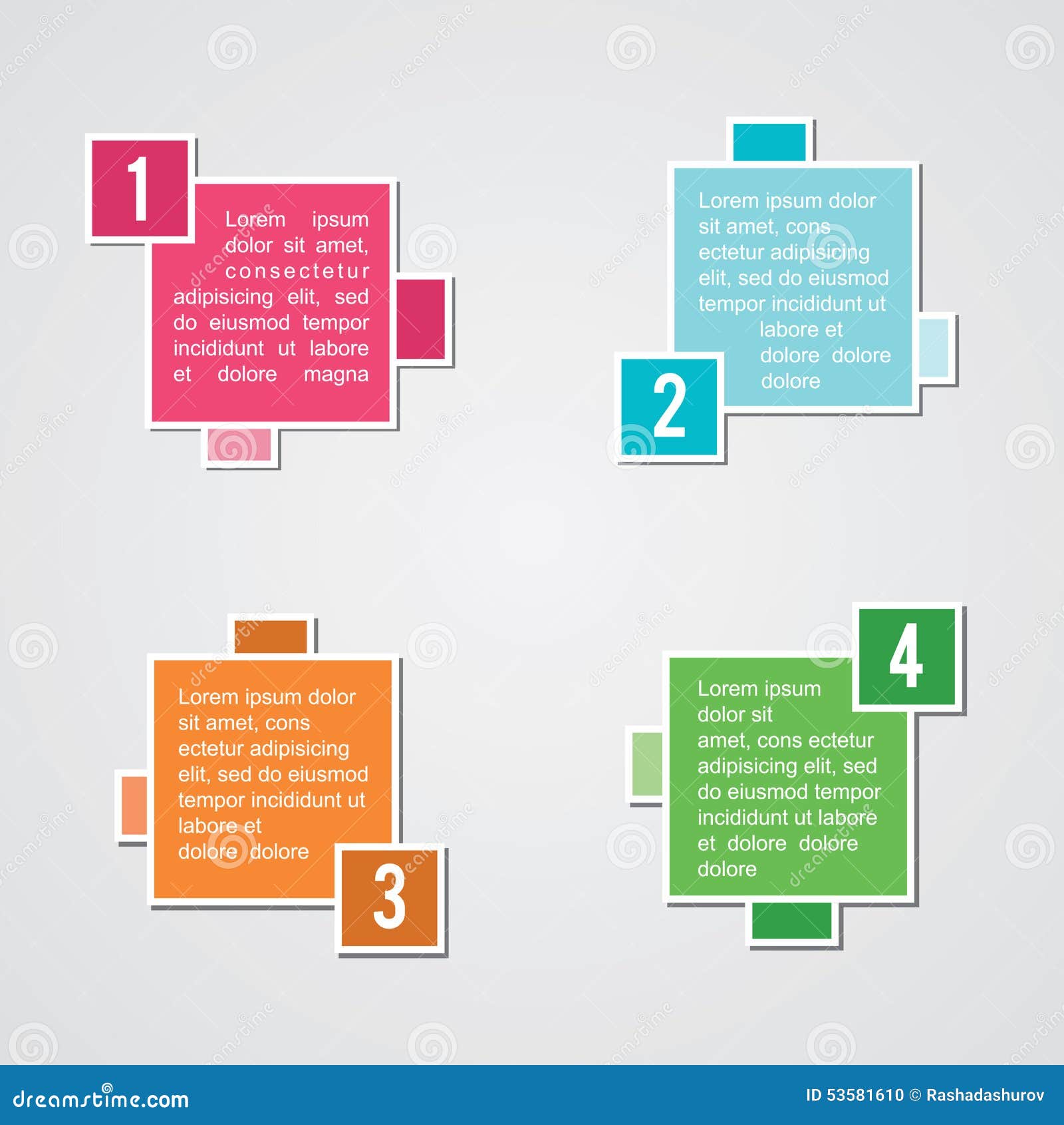 Infographic instruction stock vector. Illustration of design - 53581610