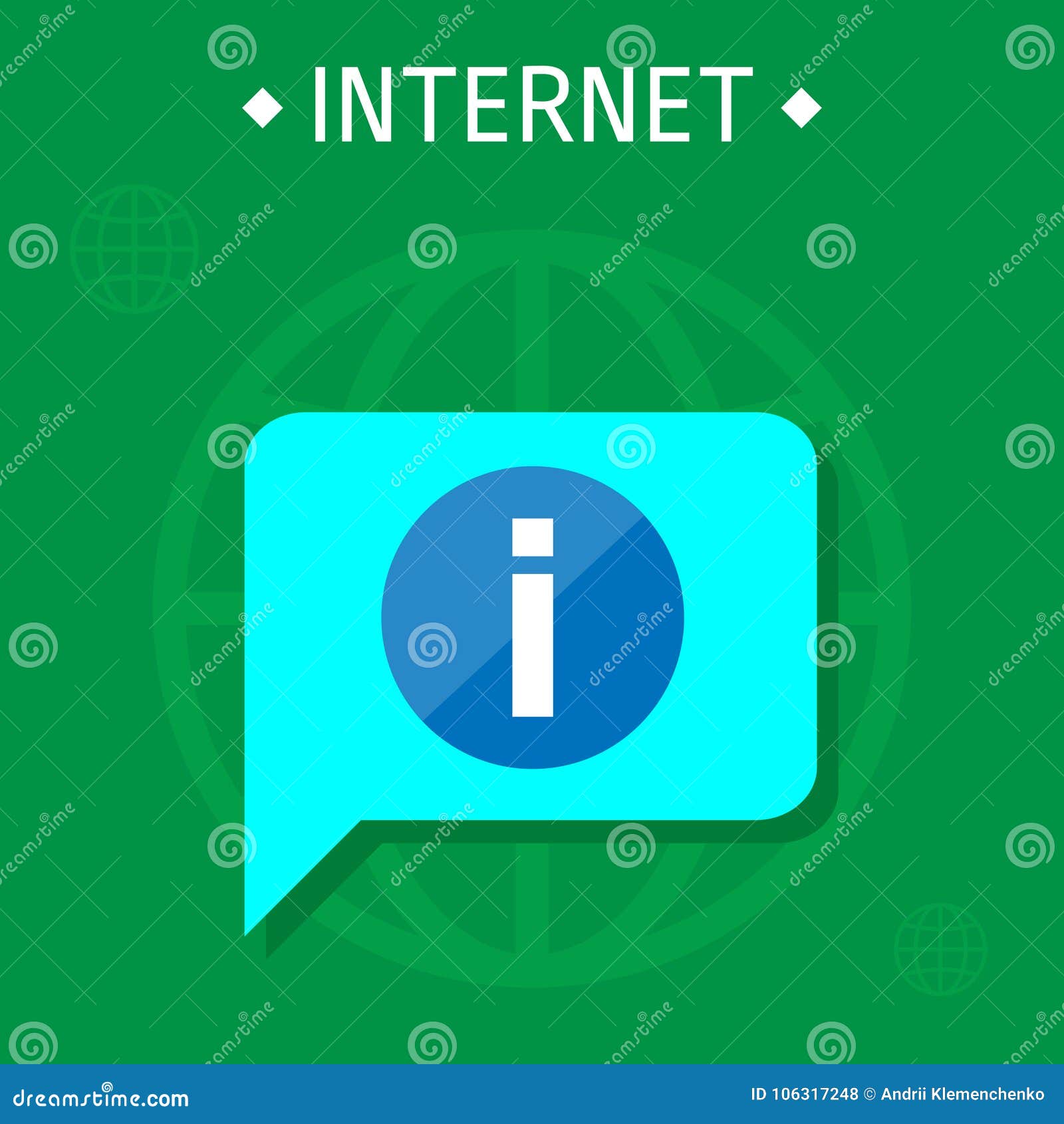 A Infographic Internet Element. Vector Illustration. Stock Vector ...