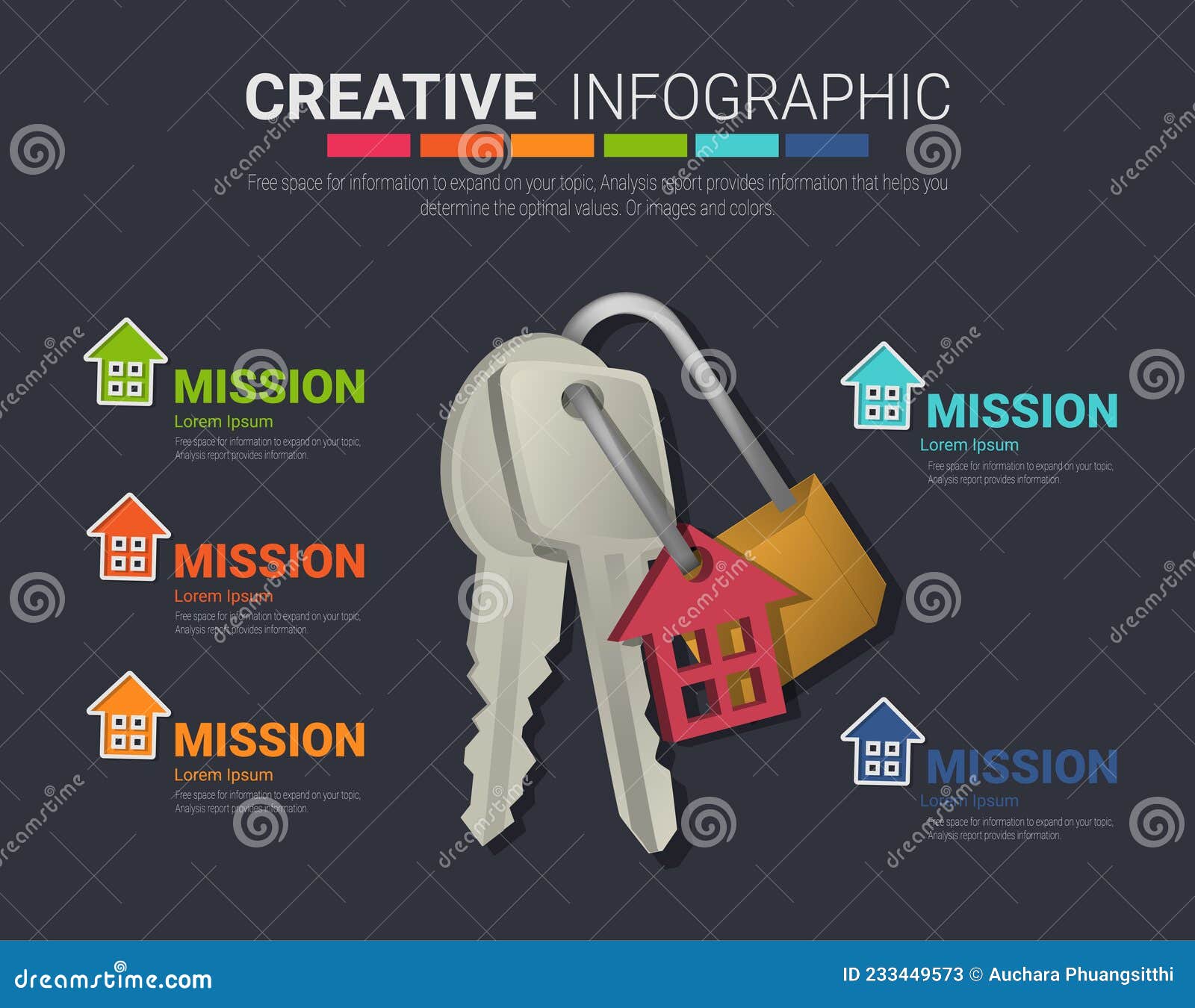 Infographic Key and Hose Design Template for Presentation Business ...