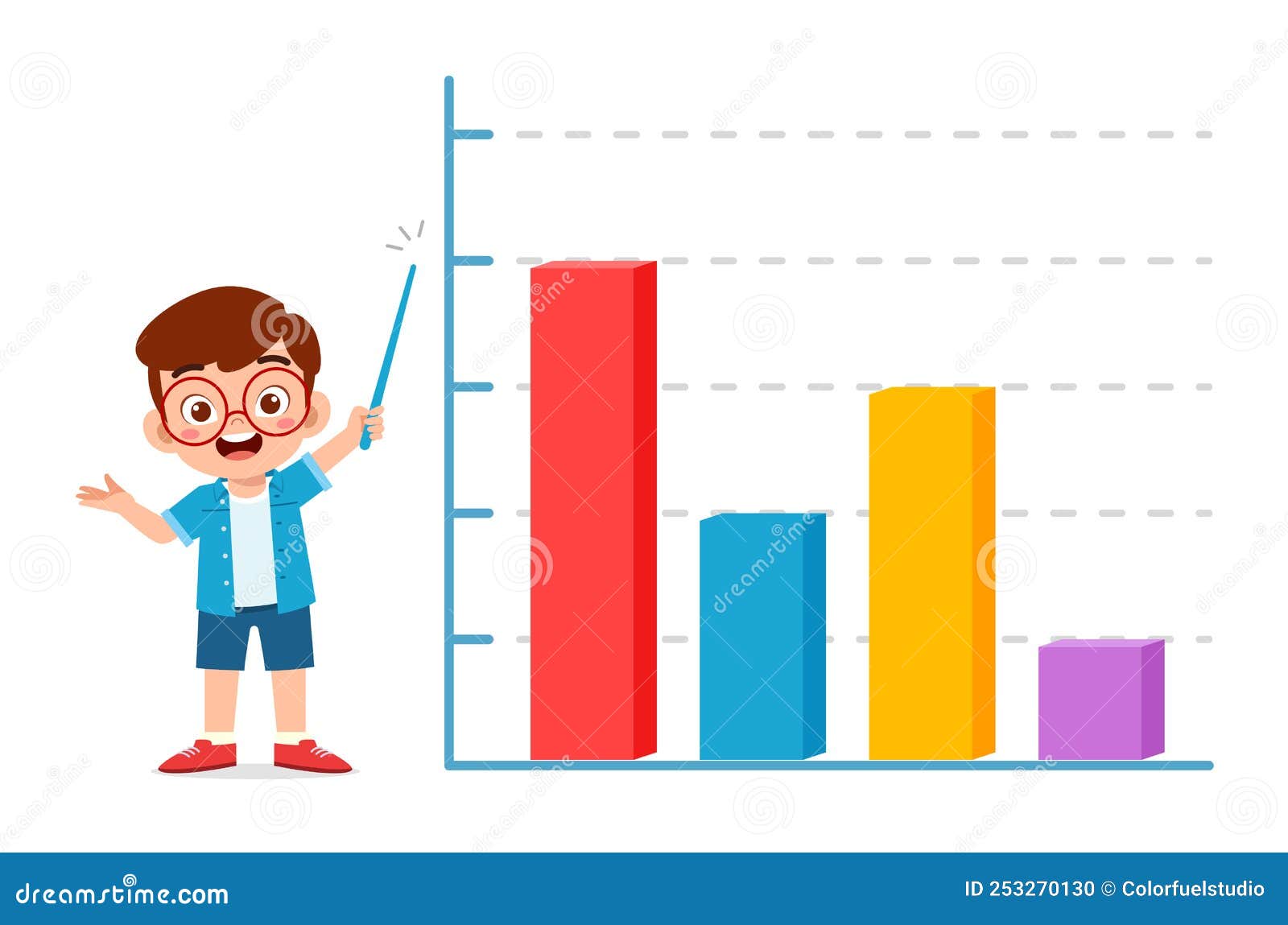 Infographic for Kid Monitoring Data in School Stock Vector ...