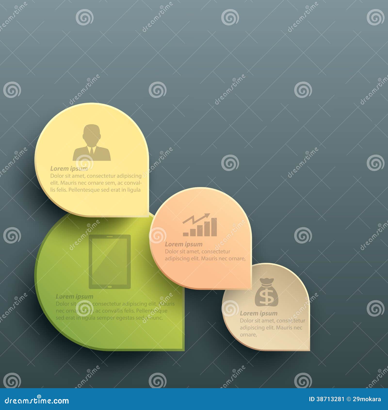 Infographic Label Design With Icons And 4 Options Or Steps Vector ...