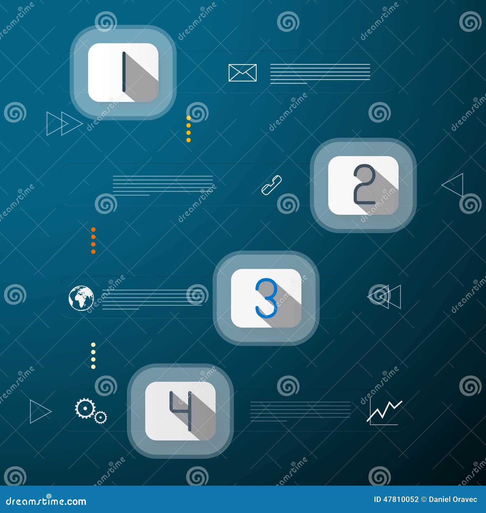 Infographic Layout on Blue Background Stock Vector - Illustration of ...